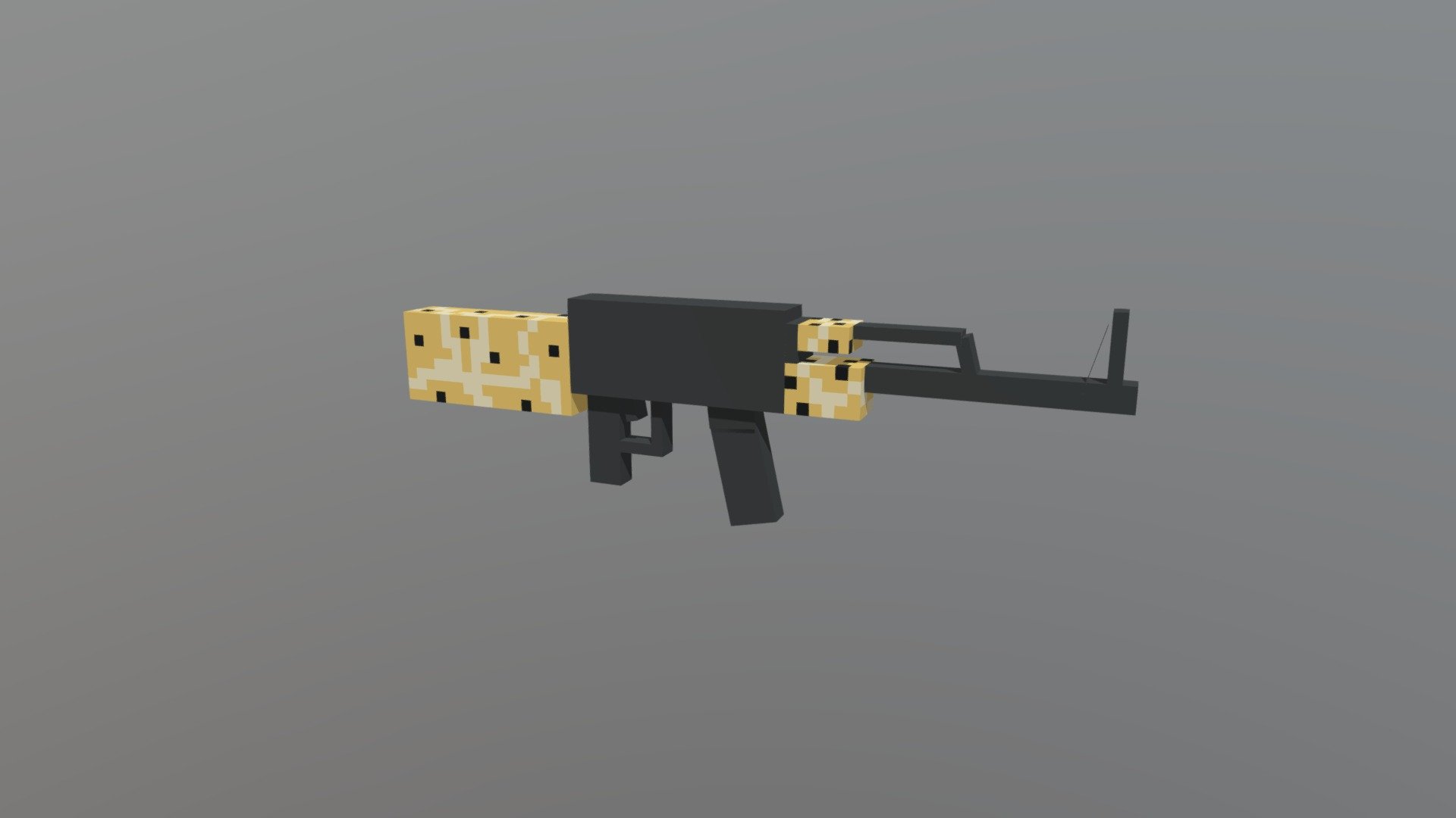 AK-47 in a Blocky Style - Download Free 3D model by Envixty ...