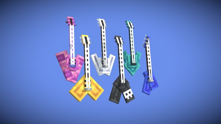 Electric-guitar 3D models - Sketchfab