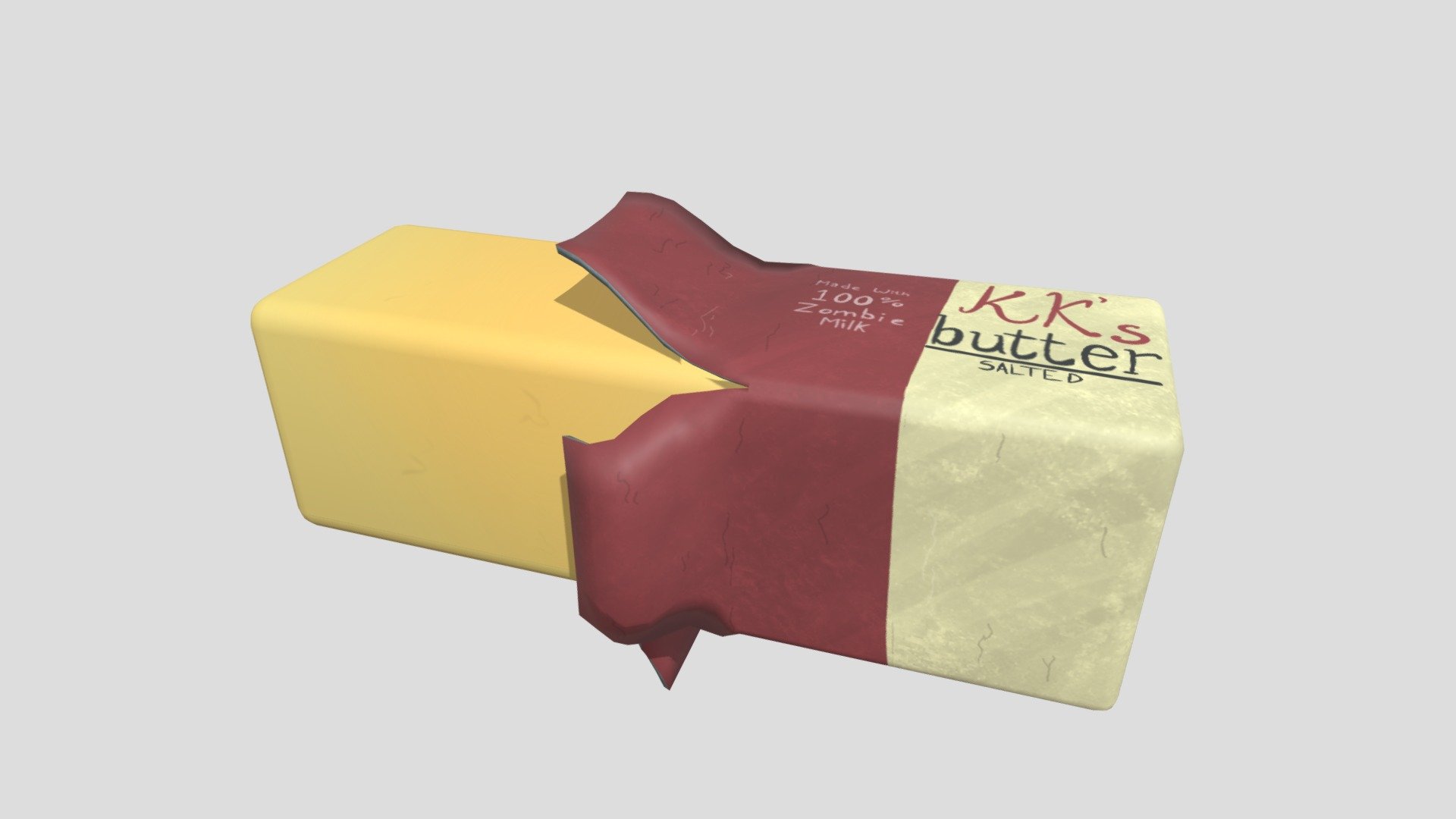 Stick Of Butter - 3D model by jakerc10 [b91da26] - Sketchfab