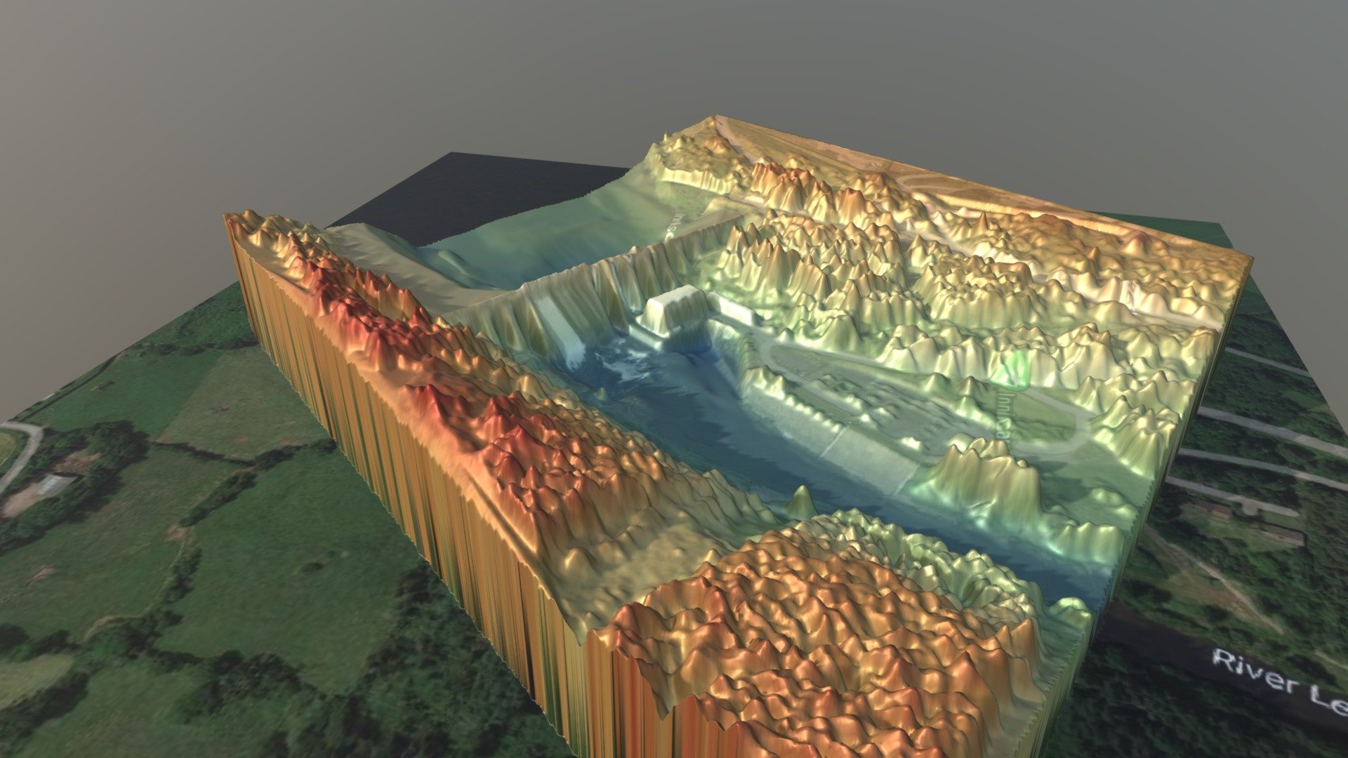 Inniscarra_Dam - 3D model by cevisongis [b91f9db] - Sketchfab