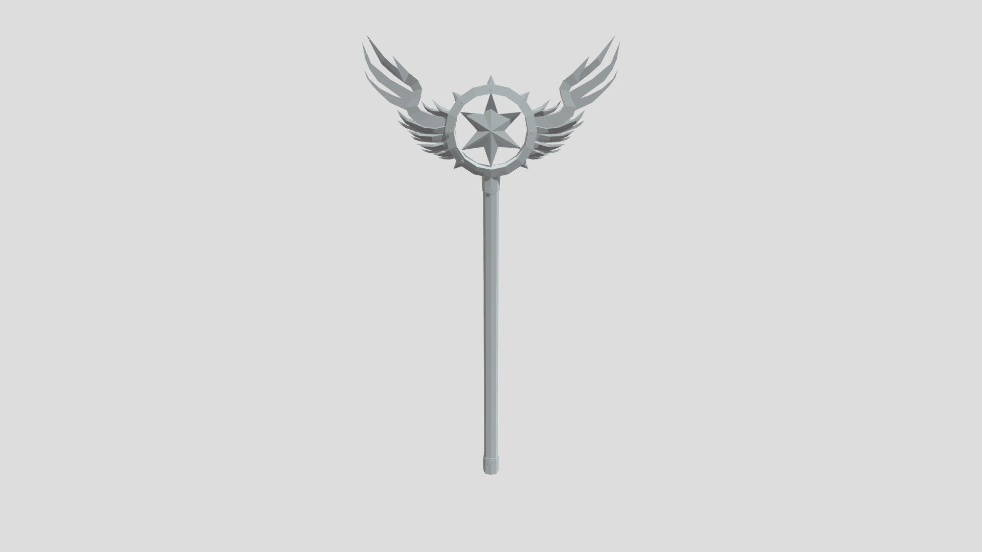 Magical Battle Scepter - Low Poly - 3D model by Sonoida [b920660 ...