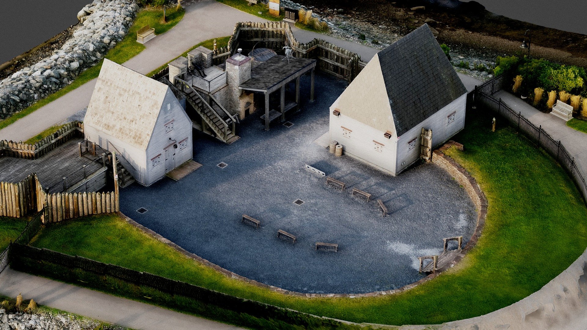 Fort La Tour National Historic Site \ Saint John - Download Free 3D ...