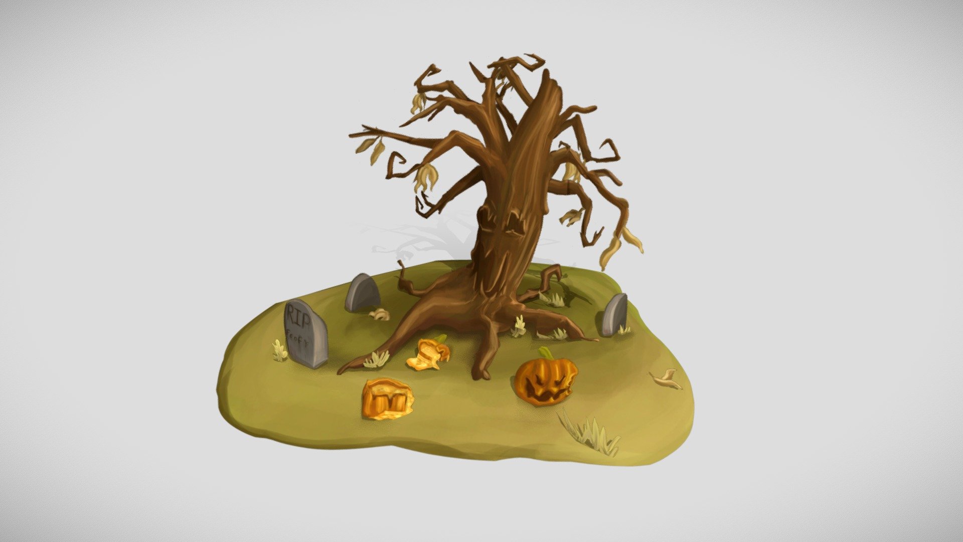 2.5D Tree - 3D model by vrolen [b92115f] - Sketchfab