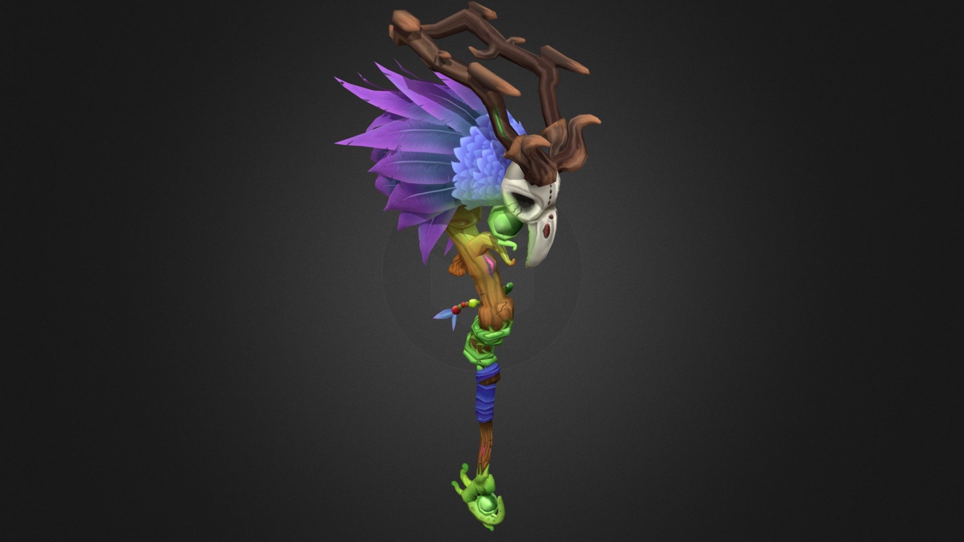 Stylized Druid Staff - Download Free 3D model by YannisTH [b922422 ...