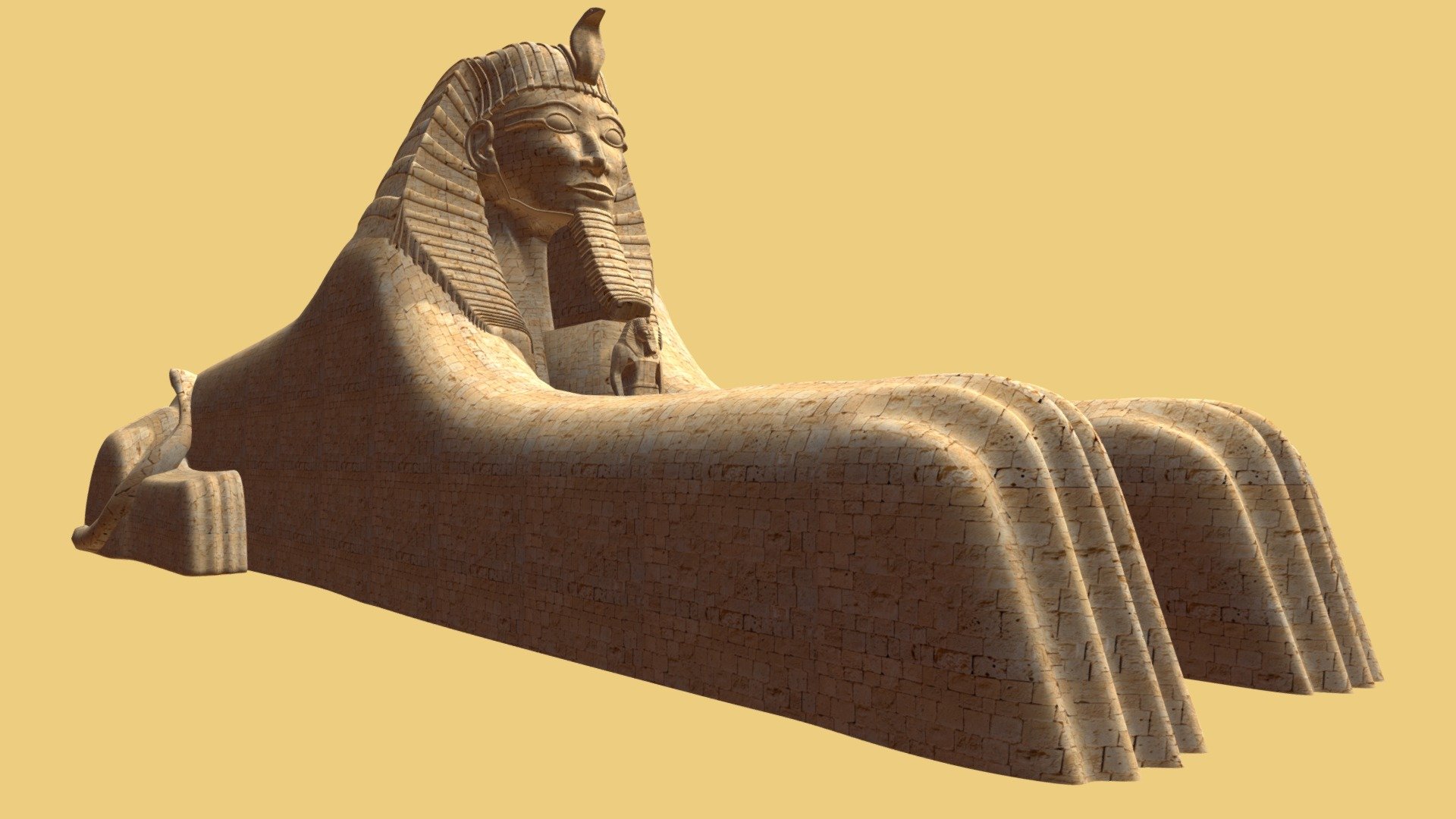 Egyptian Sphinx - 3D model by brky_cvdr [b922509] - Sketchfab