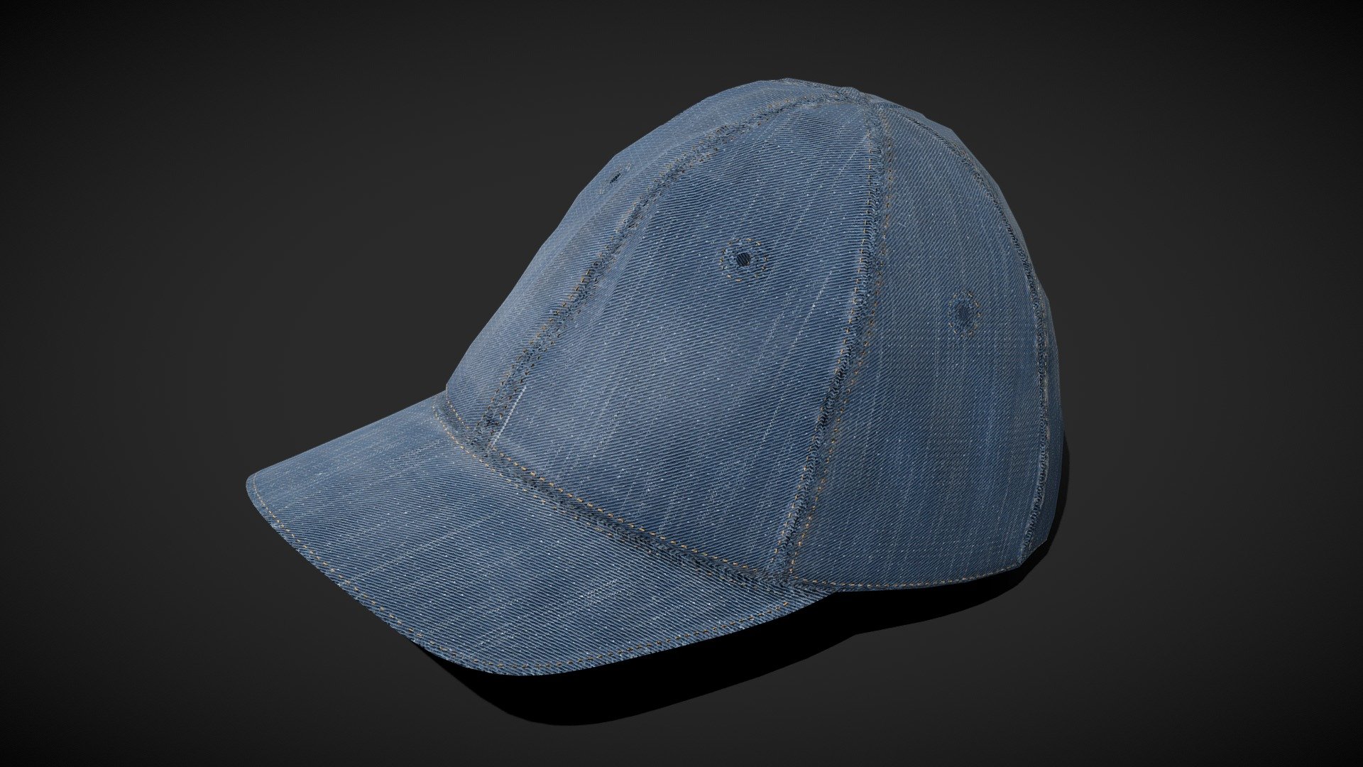 Jeans Baseball Cap - Buy Royalty Free 3D model by Karolina Renkiewicz ...