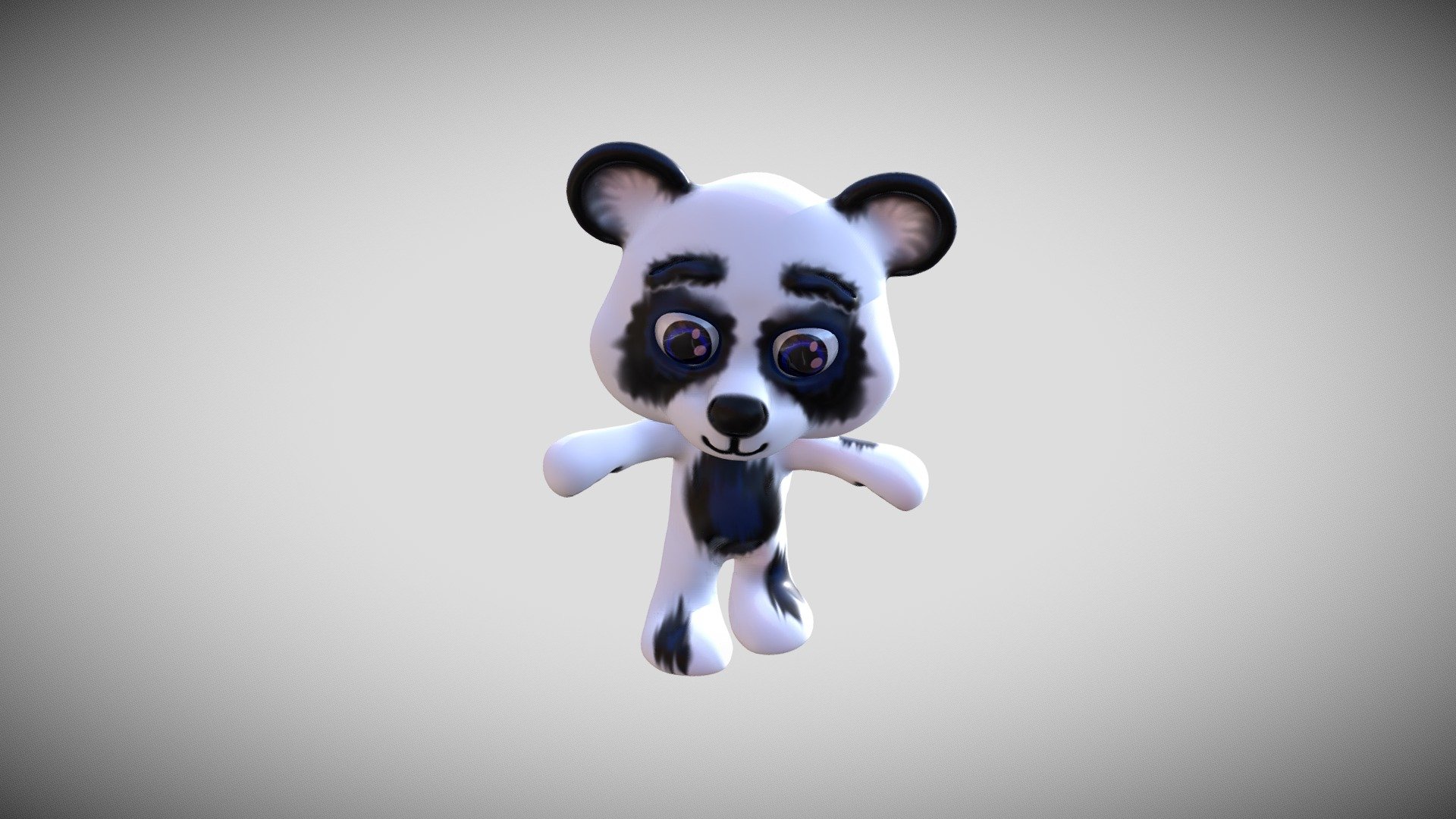 Panda - Cartoon Cute - Animated - Rigged - Download Free 3D model by ...