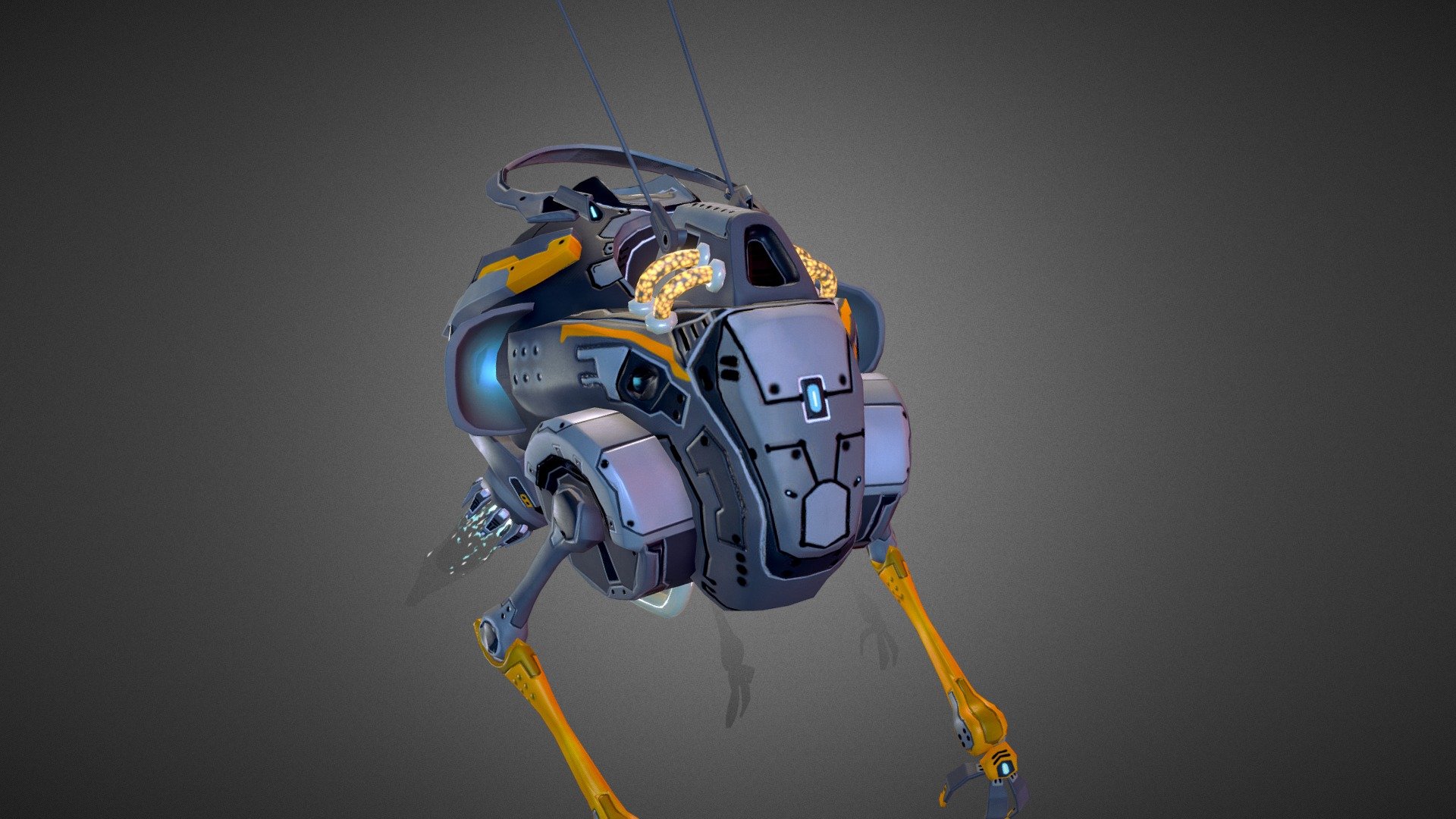 Flying droid - 3D model by Chimi70 (@Chmi70) [b922bcb] - Sketchfab