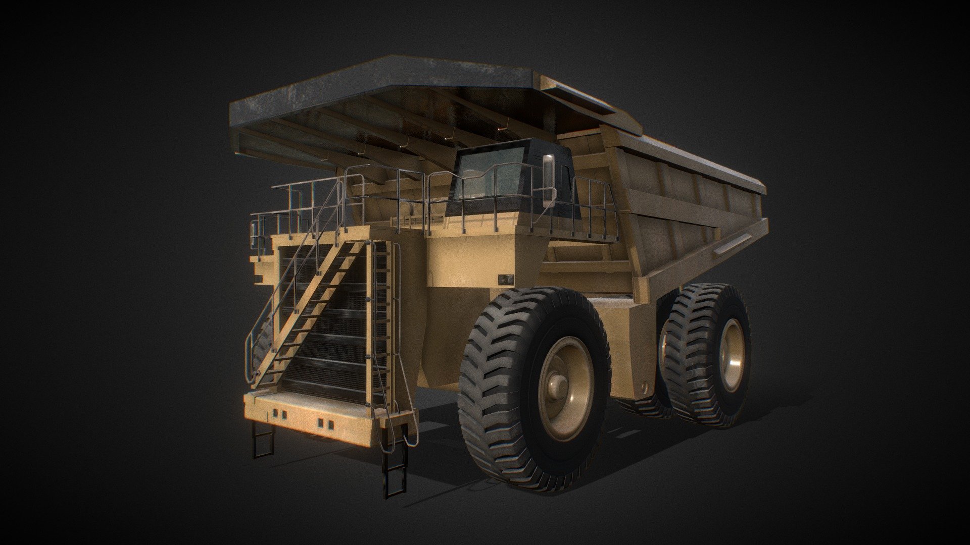 mining dump truck caterpillar-797b - 3D model by vojtech.vejtasa ...