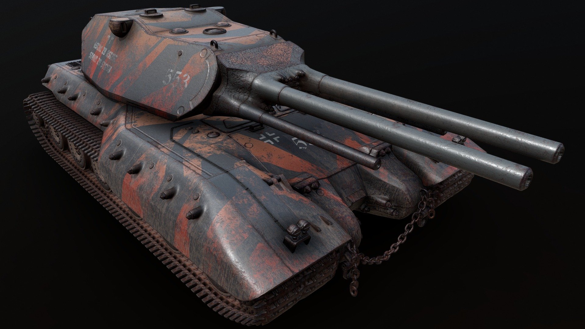 panzerkampfwagen e-175 ausf B, "Fledermaus" - 3D model by Kryvolap ...