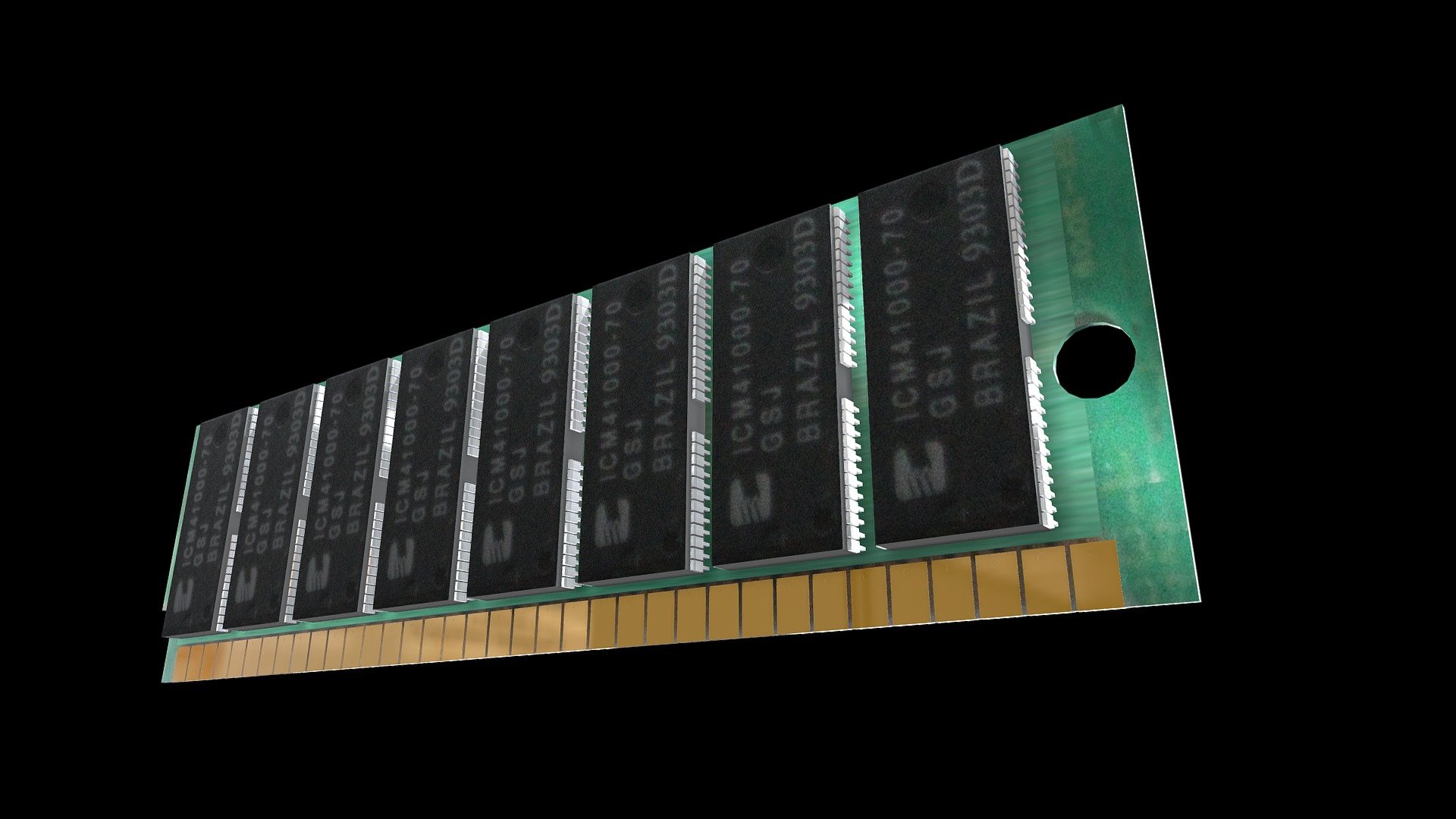 OLD COMPUTER MEMORY - BRAZILIAN HARDWARE - Download Free 3D model by ...