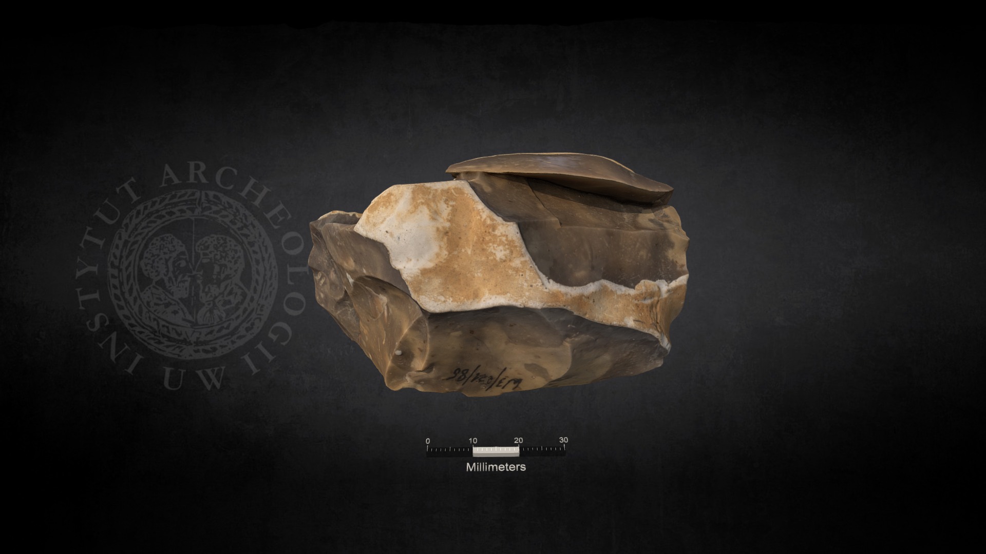 Assembled Flint Core (W3/221/85) - 3D model by Faculty of Archaeology ...