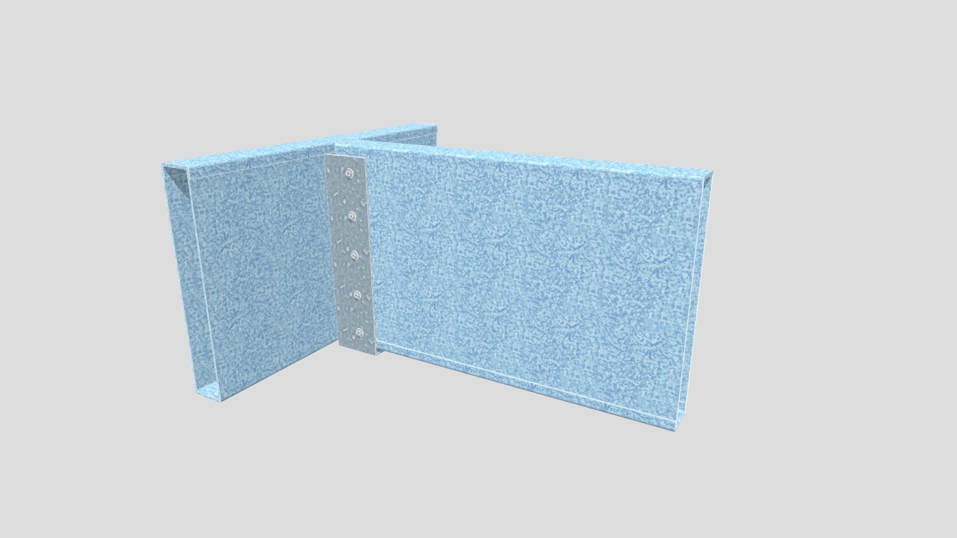 BOXED C300 TO BOXED C300 CONNECTION - 3D model by Steel Frame Solutions ...