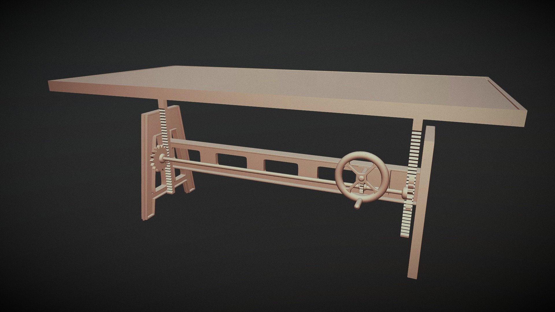 INDUSTRIAL TABLE - 3D model by Oliver 3D (@studioliver3d) [b92c4d8 ...