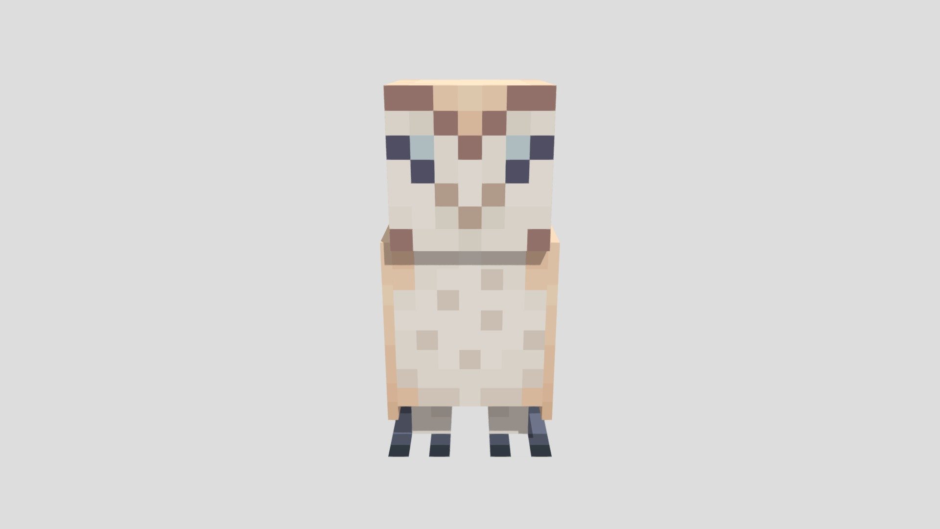Minecraft Owl - 3D model by Kellerzin [b92c97c] - Sketchfab