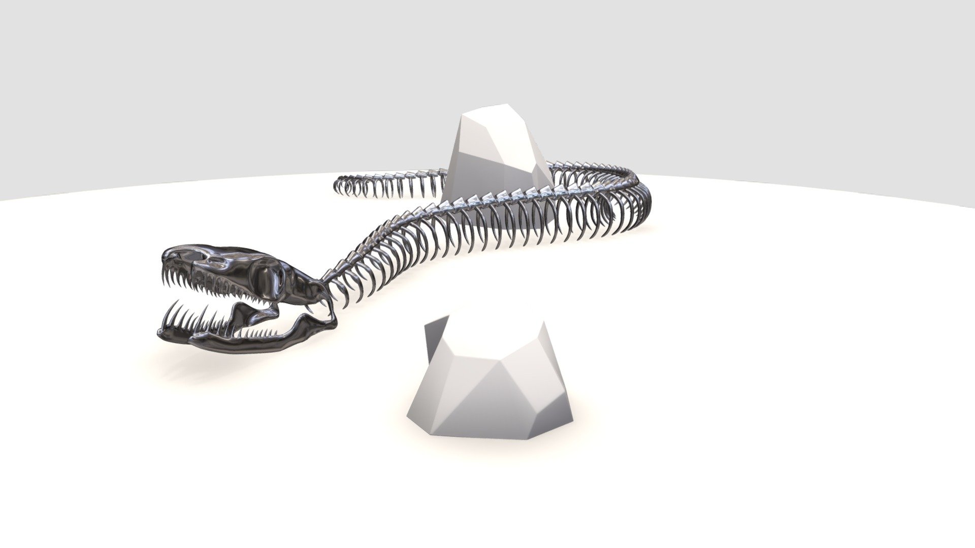 Snake Skeleton Chain - 3D model by Tij (@tijwah) [b92d3c3] - Sketchfab