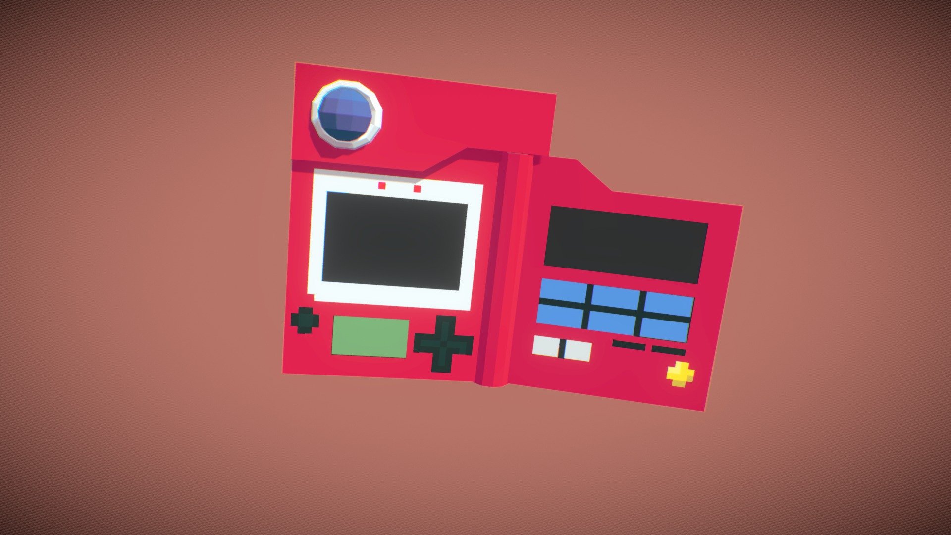 Pokédex - Low poly - 3D model by PanetoneBlue [b92eb9f] - Sketchfab
