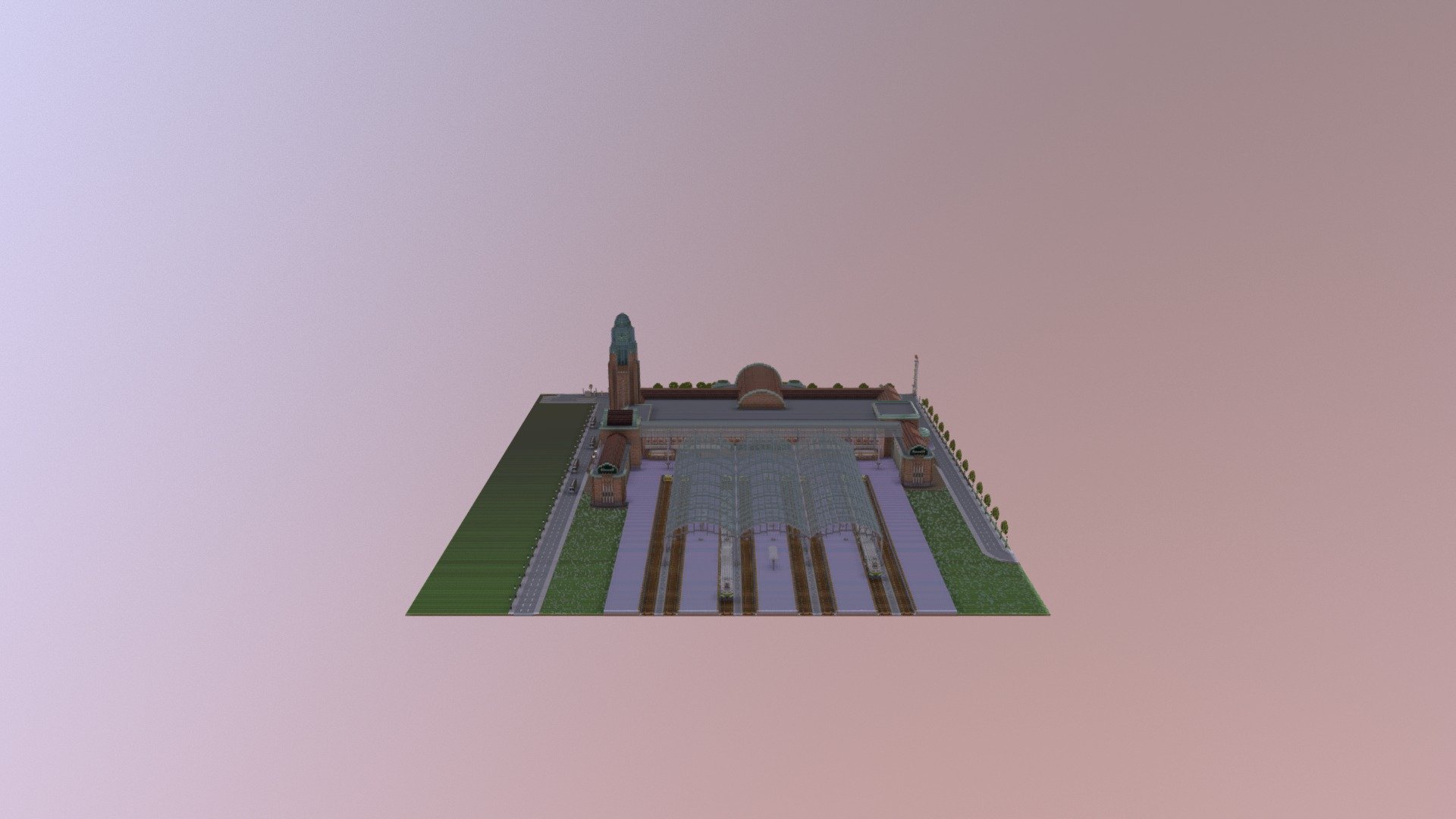 train station - 3D model by linus.graaskov.23 [b930ba8] - Sketchfab