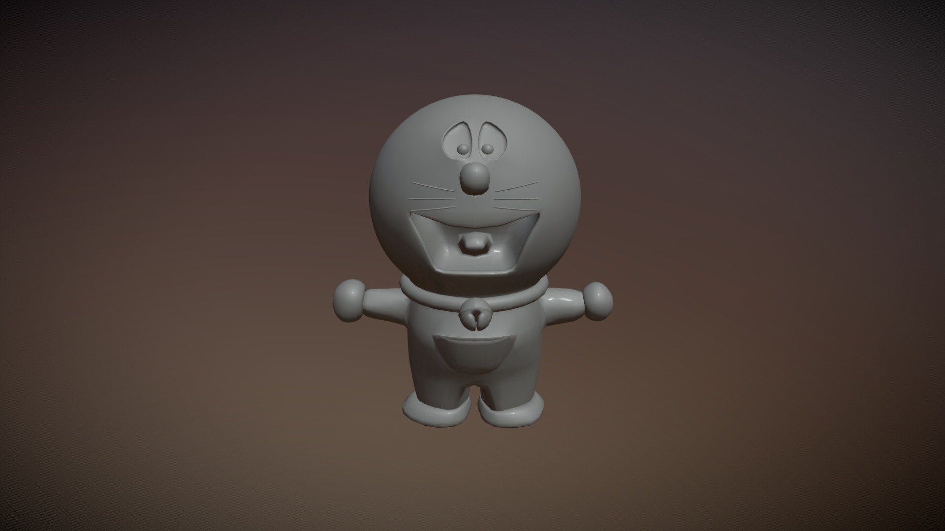 Untextured Doraemon - 3D model by Nicholas Olsen (@Chainheart) [b930dd6 ...