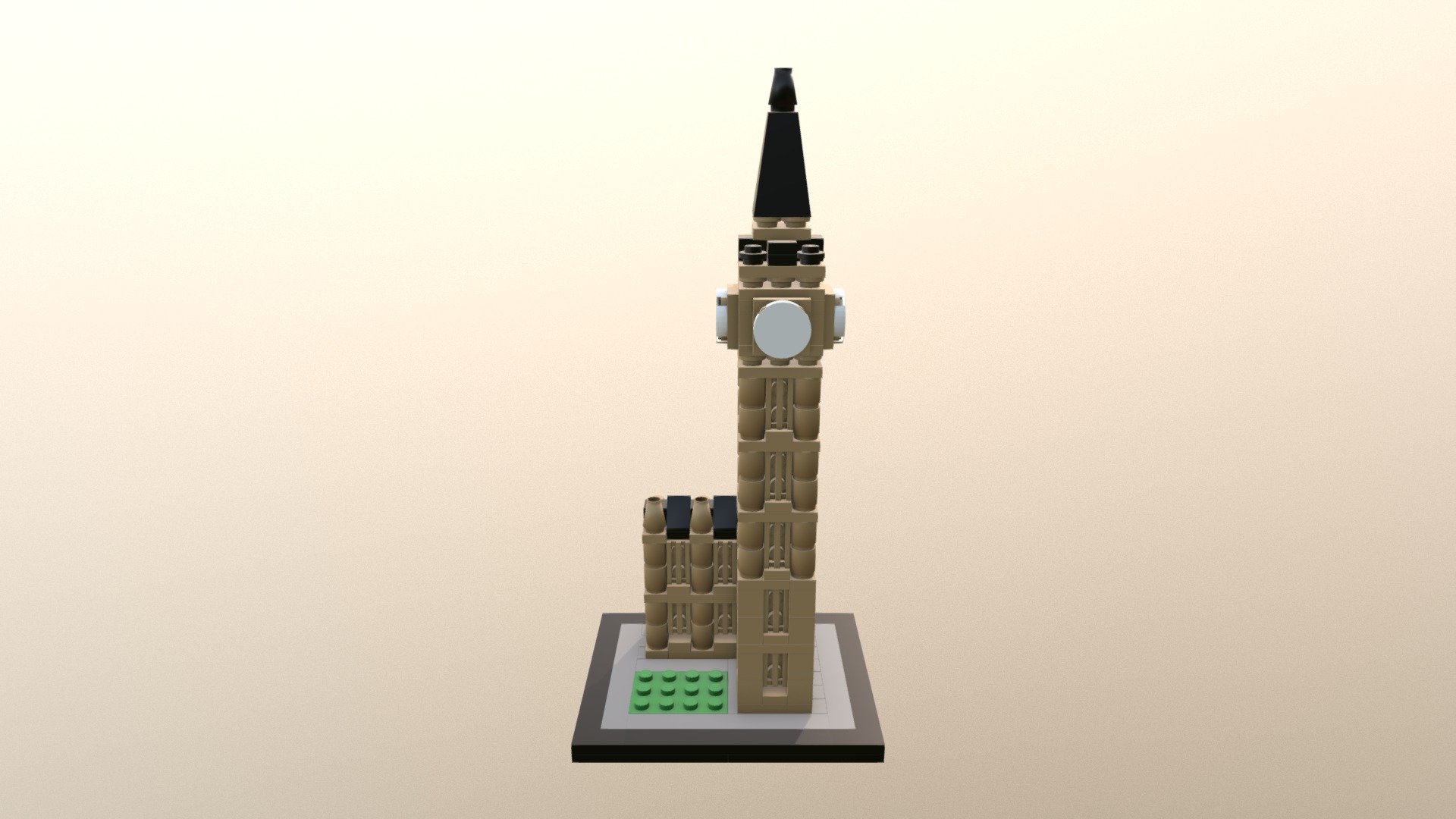 Lego Elizabeth Tower - 3D model by MindlessCreations [b9312fb] - Sketchfab