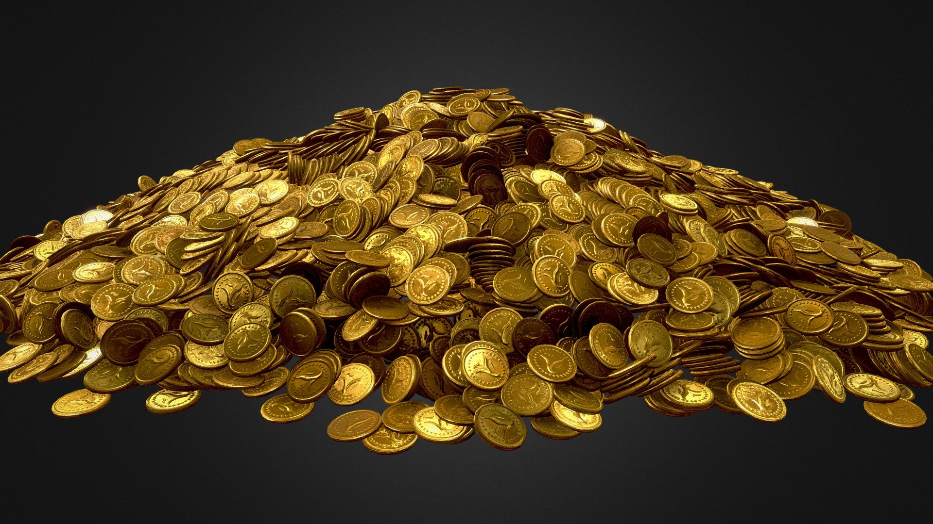 gold coin - 3D model by rain3dtw [b93153d] - Sketchfab