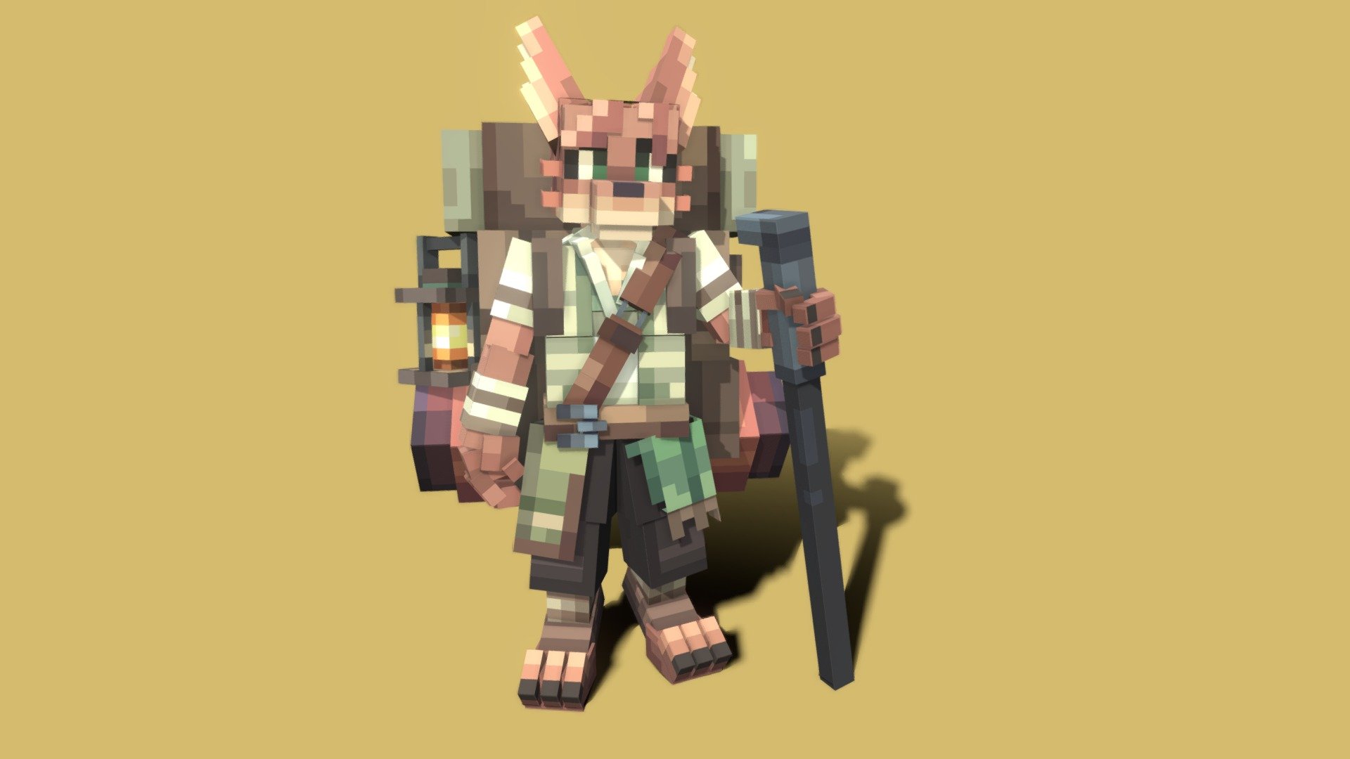 Fox Traveler - 3D model by KKKK (@1952910836) [b936443] - Sketchfab