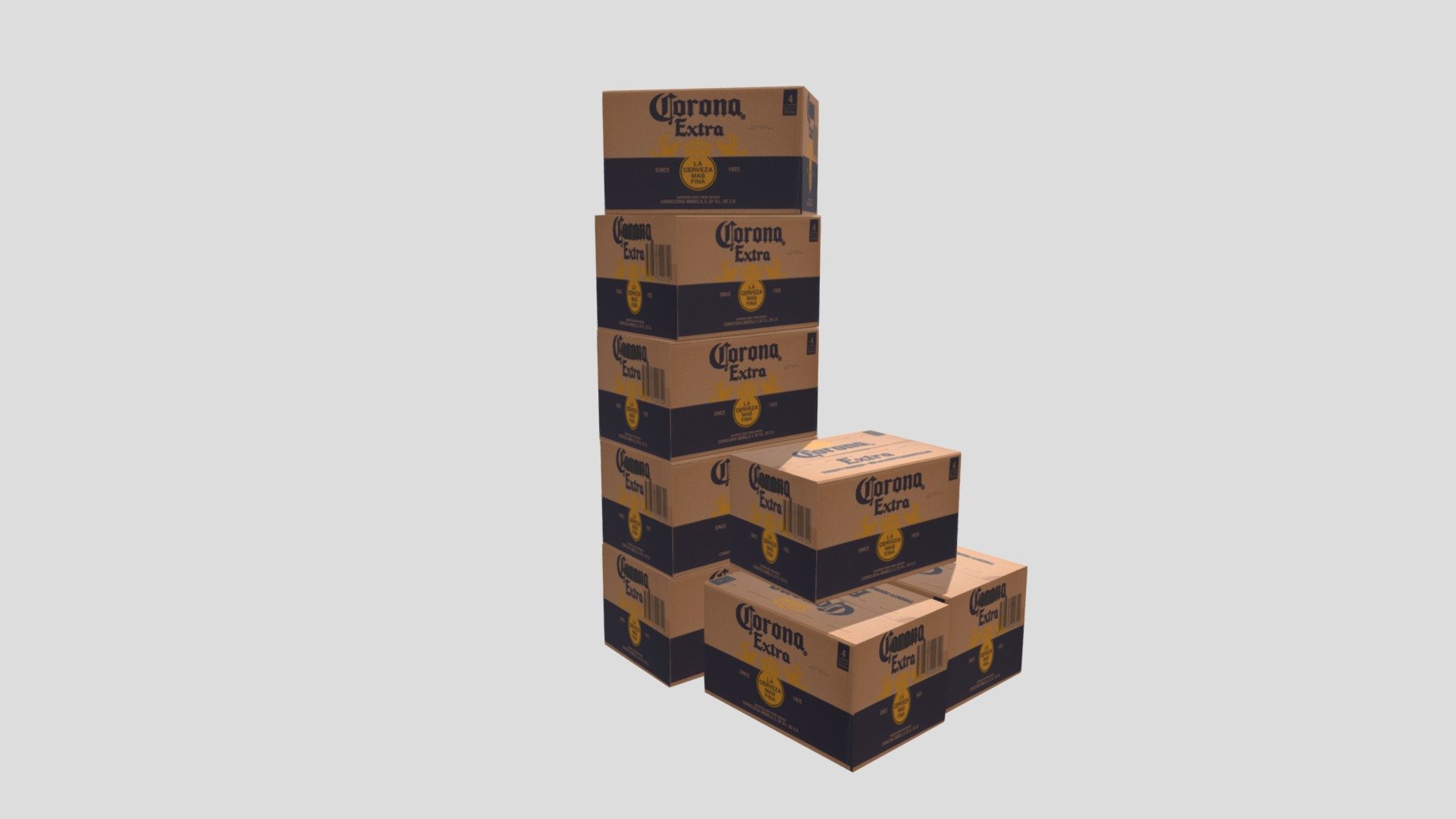 Carton de cerveza corona - Download Free 3D model by sonidero ...