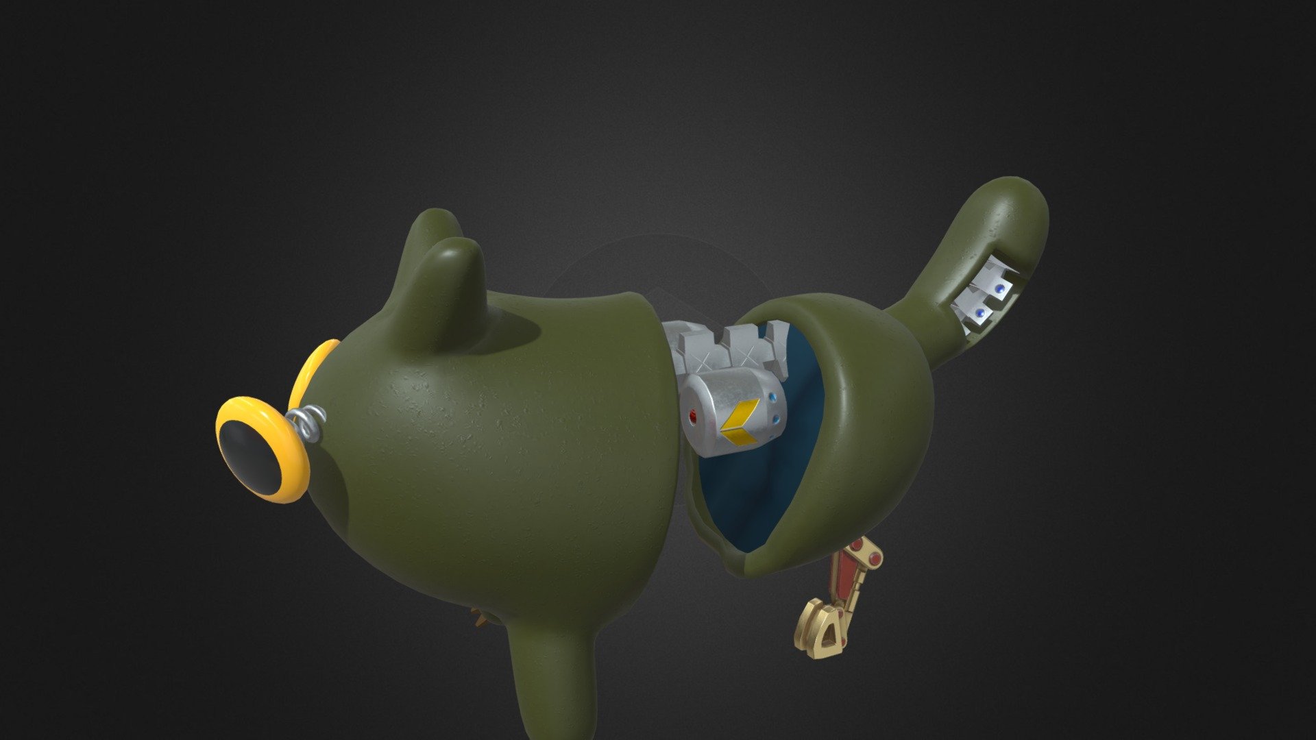 Robotic Cat - Download Free 3D model by chemicalX (@chemicalX3D ...