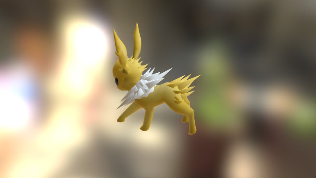 Jolteon Posed - 3D model by tuskeralex [b9398b4] - Sketchfab