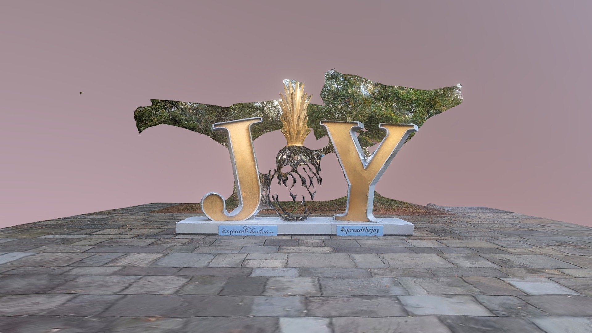 JOY Sign at Liberty Square in Charleston, SC - Download Free 3D model ...