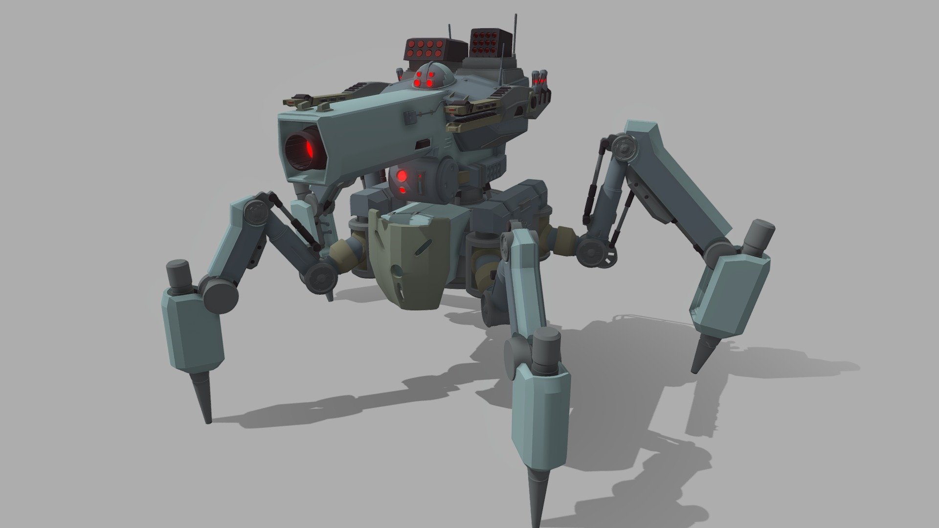 Spider Tank | Draft - 3D model by Valery Kharitonov (@KJLOYH) [b93b464 ...
