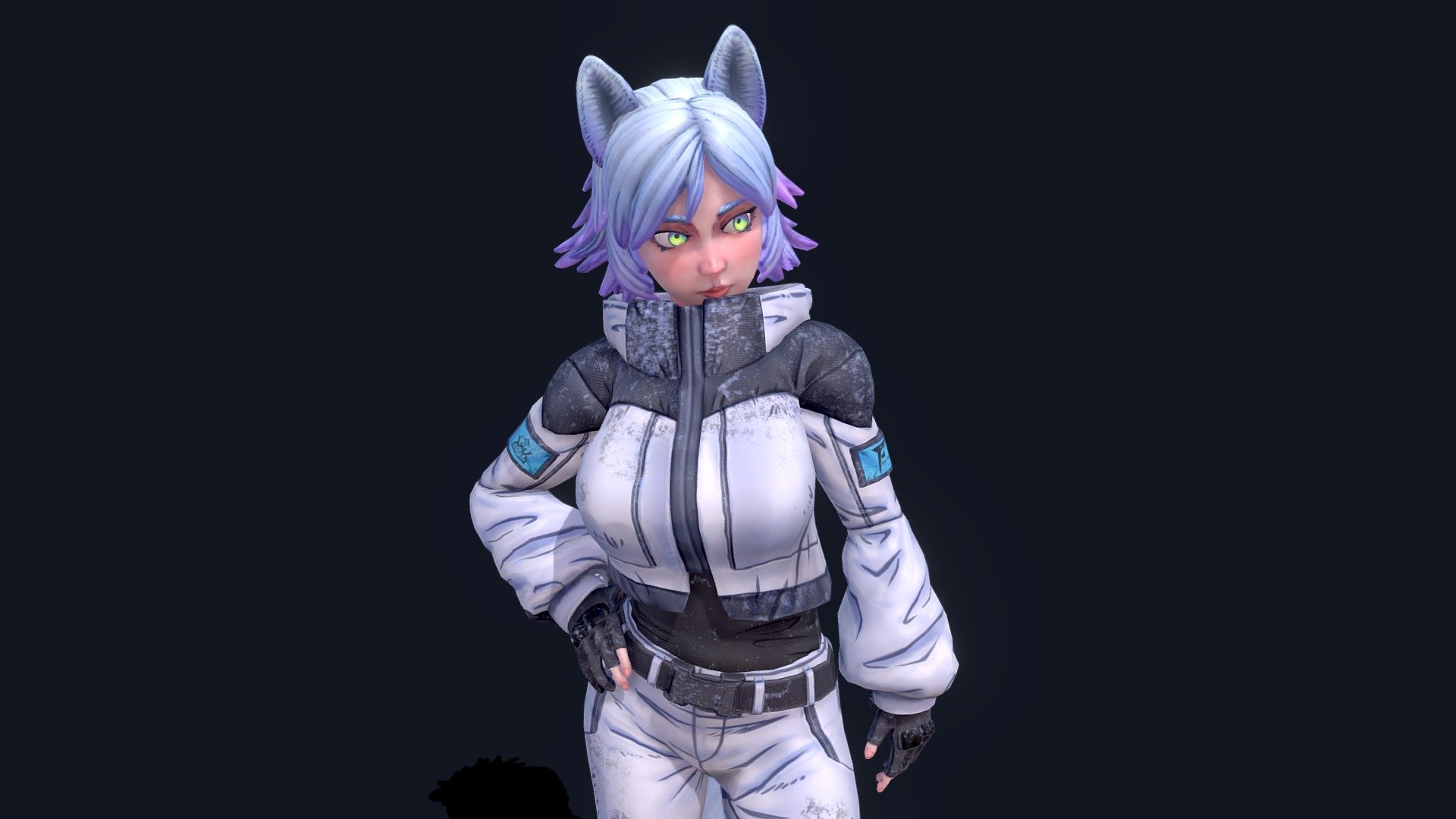 Yinan the Silver Wolf (WIP) - 3D model by wwolf314 [b93b8c2] - Sketchfab