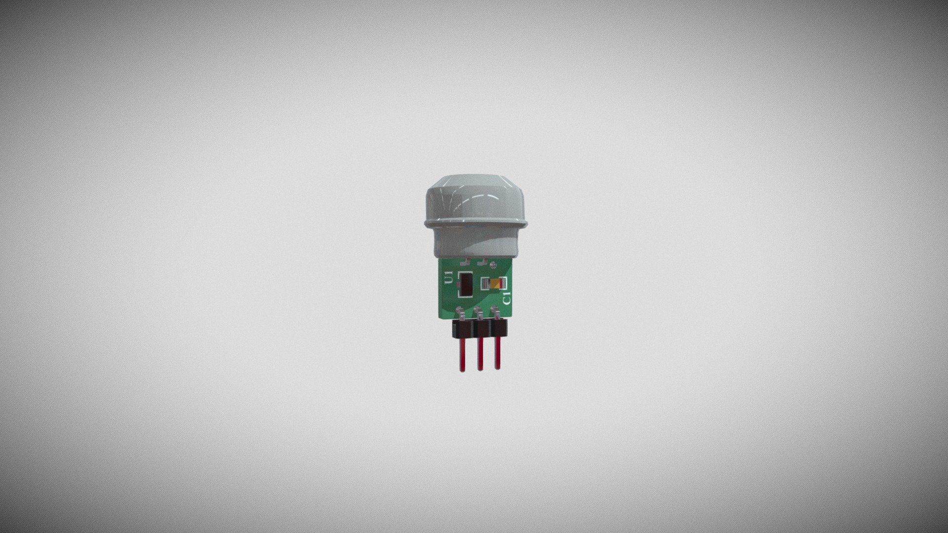 Sensor de Movimento e Presença - Mini PIR - Download Free 3D model by ...