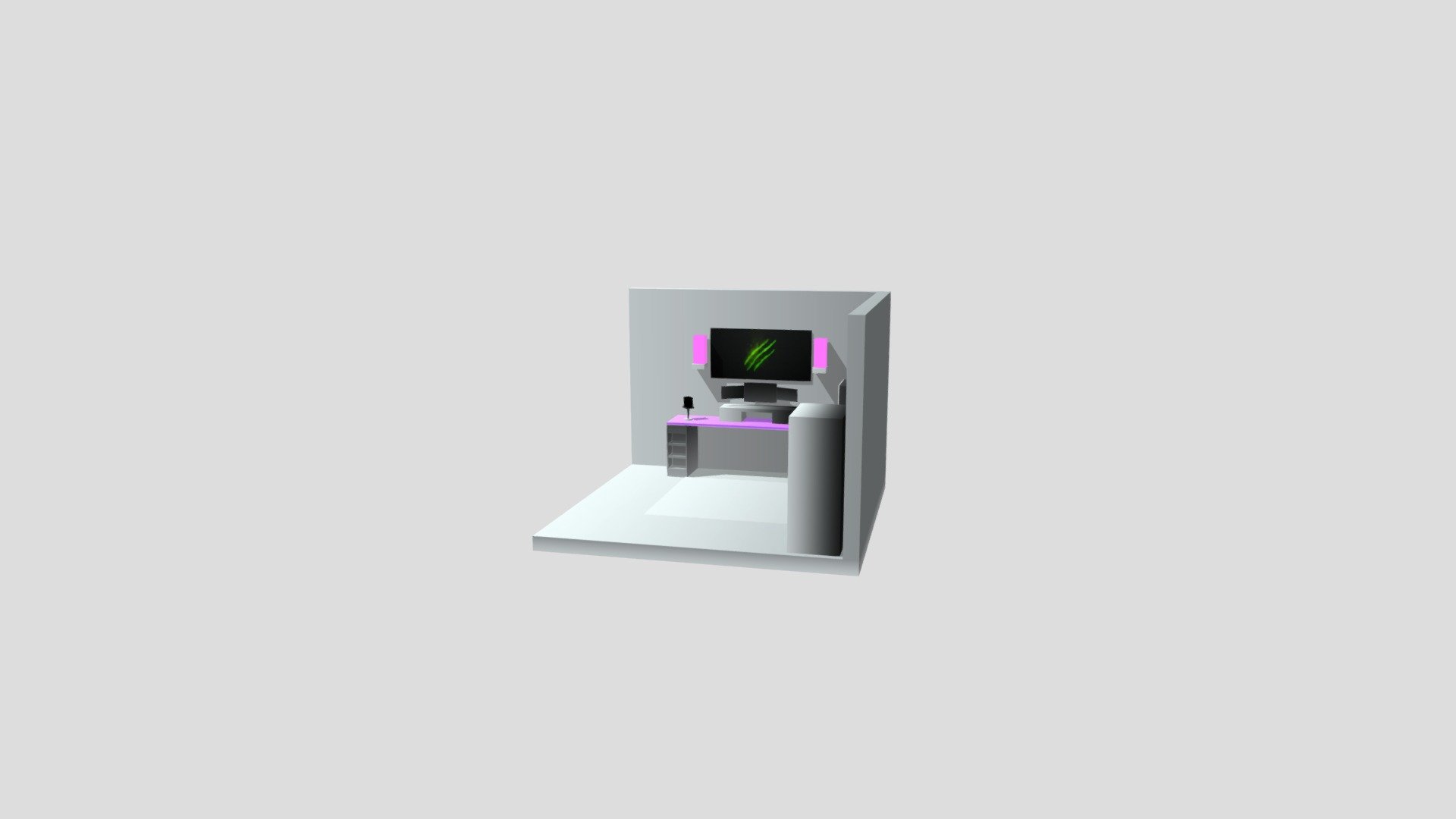 cuarto gamer - Download Free 3D model by Yamicrac [b93dc7a] - Sketchfab