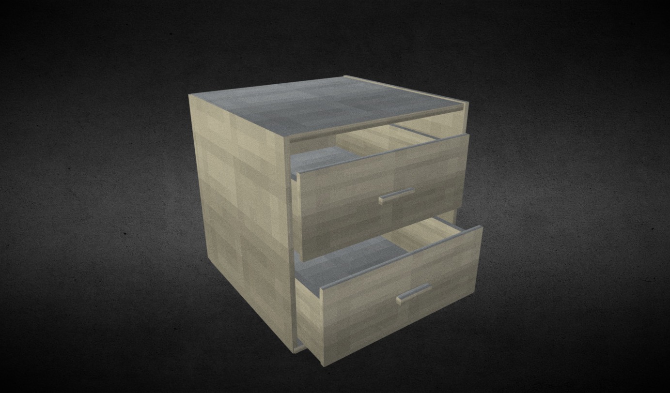 Iron Drawers (Minecraft Dropper facing up) - 3D model by dragnoz ...