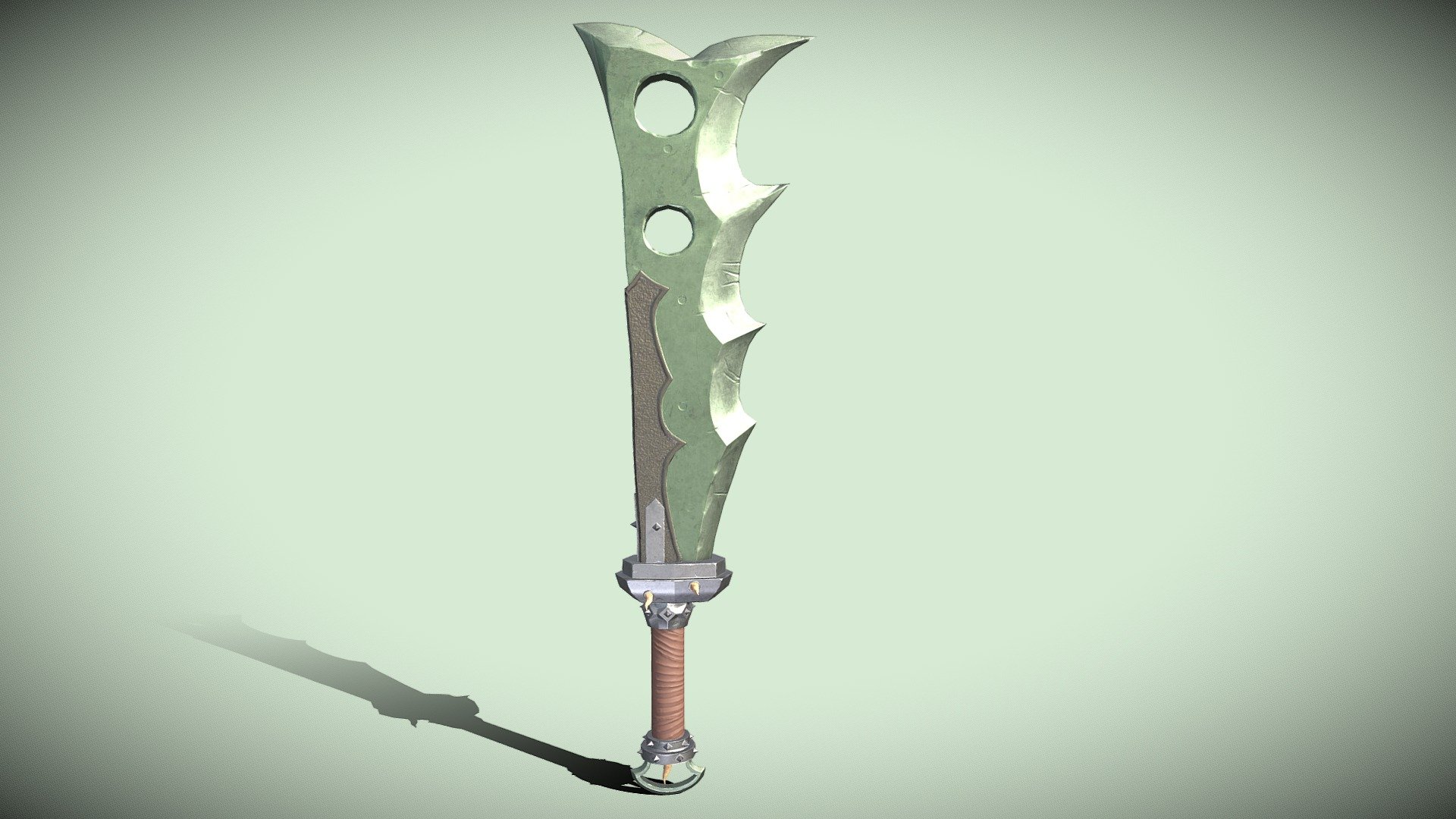 Orc sword ( stylized ) ( low poly ) - Buy Royalty Free 3D model by ...