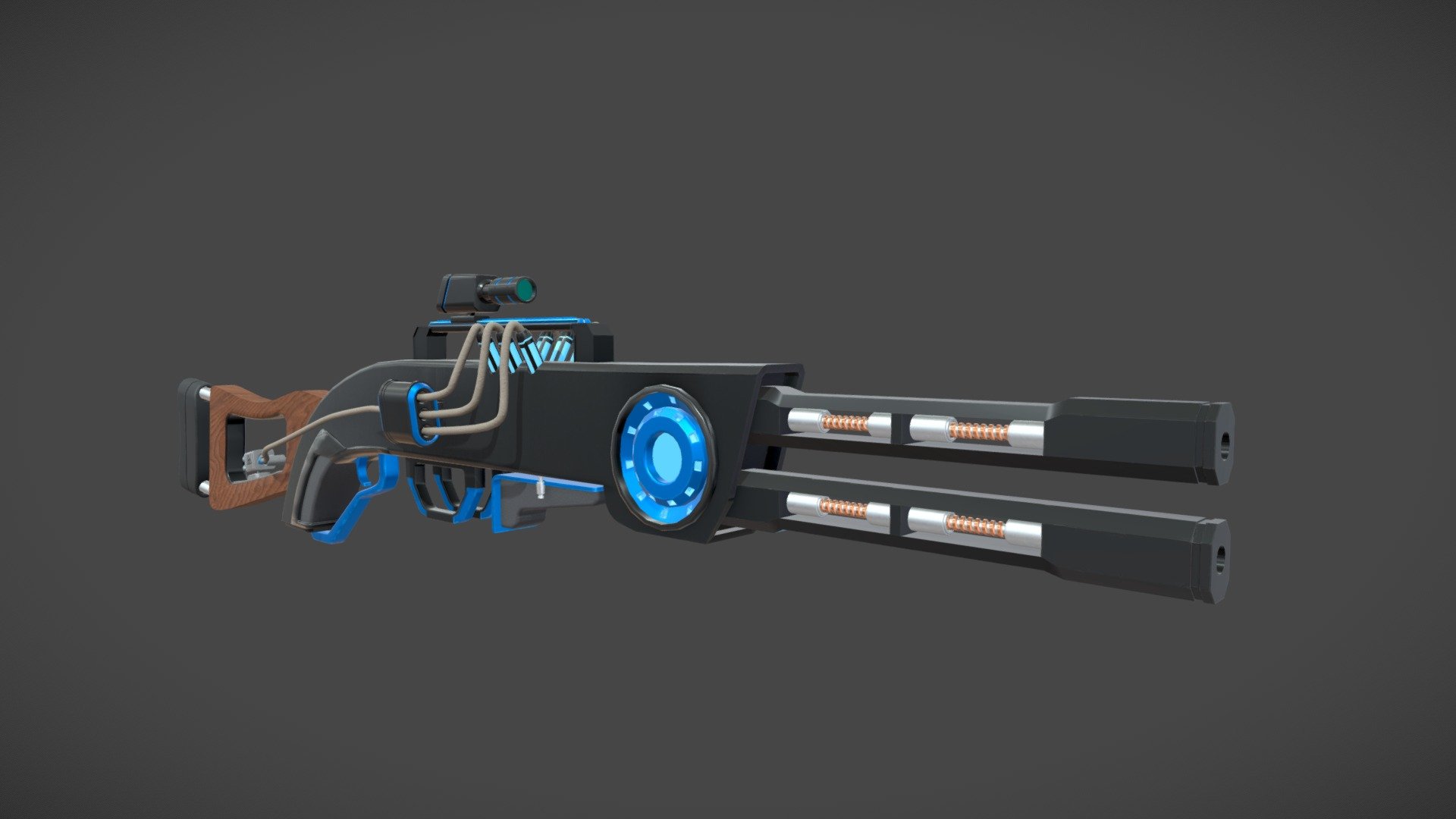 Sci-fi Lever Action Rifle - Download Free 3D model by JordinTanderson ...