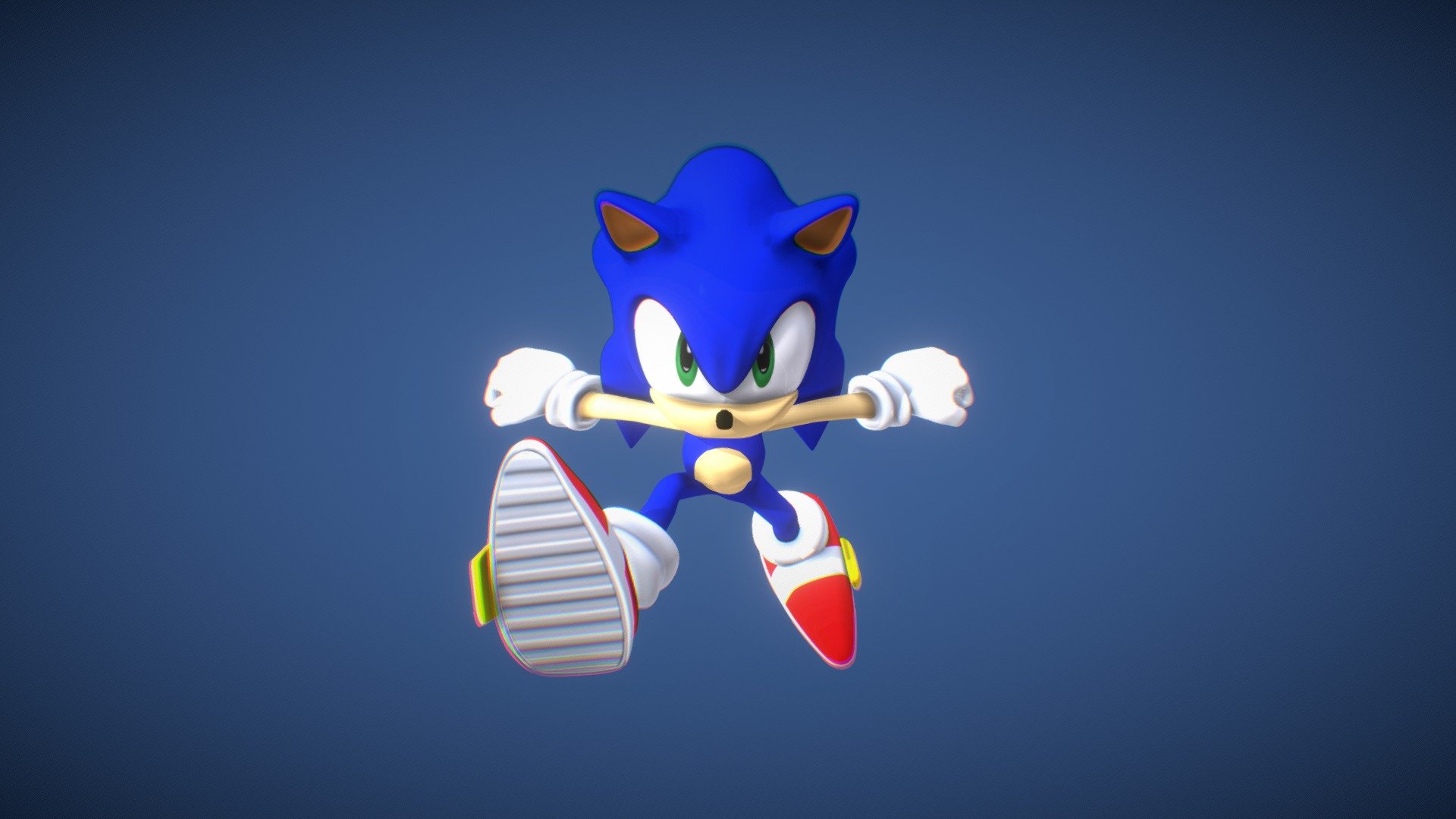 Sonic - 3D model by henriQ [b942e83] - Sketchfab