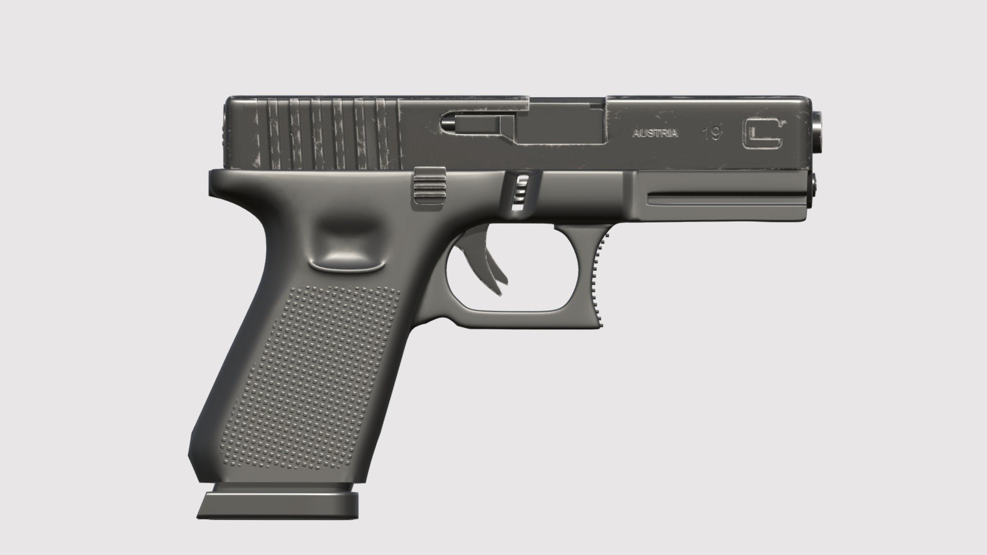Hand Gun - 3D model by rebel (@512) [b944afb] - Sketchfab