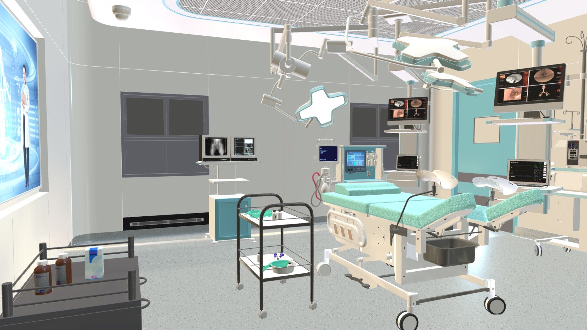 operating room - 3D model by Roms-Interior [b945d87] - Sketchfab