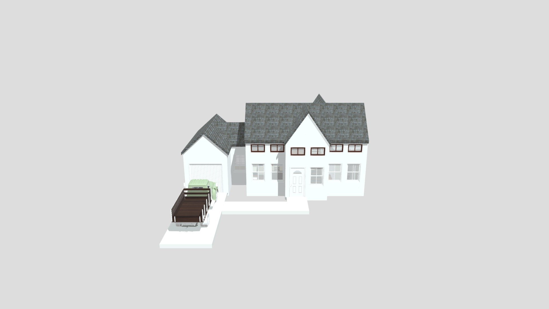1950s House - Download Free 3D model by Home Design 3D (@homedesign3d ...