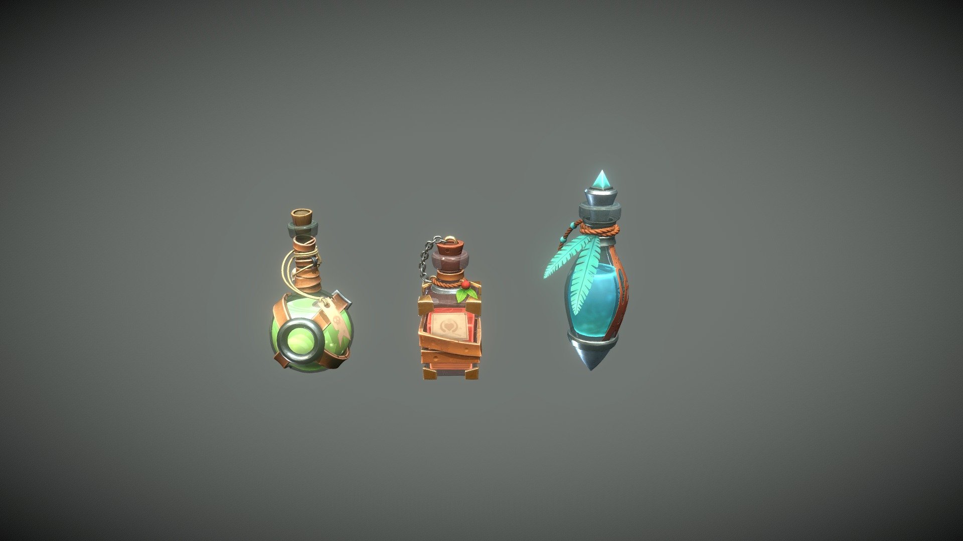 Magic Potions - 3D model by Kamien (@Kamien37) [b94c4bb] - Sketchfab