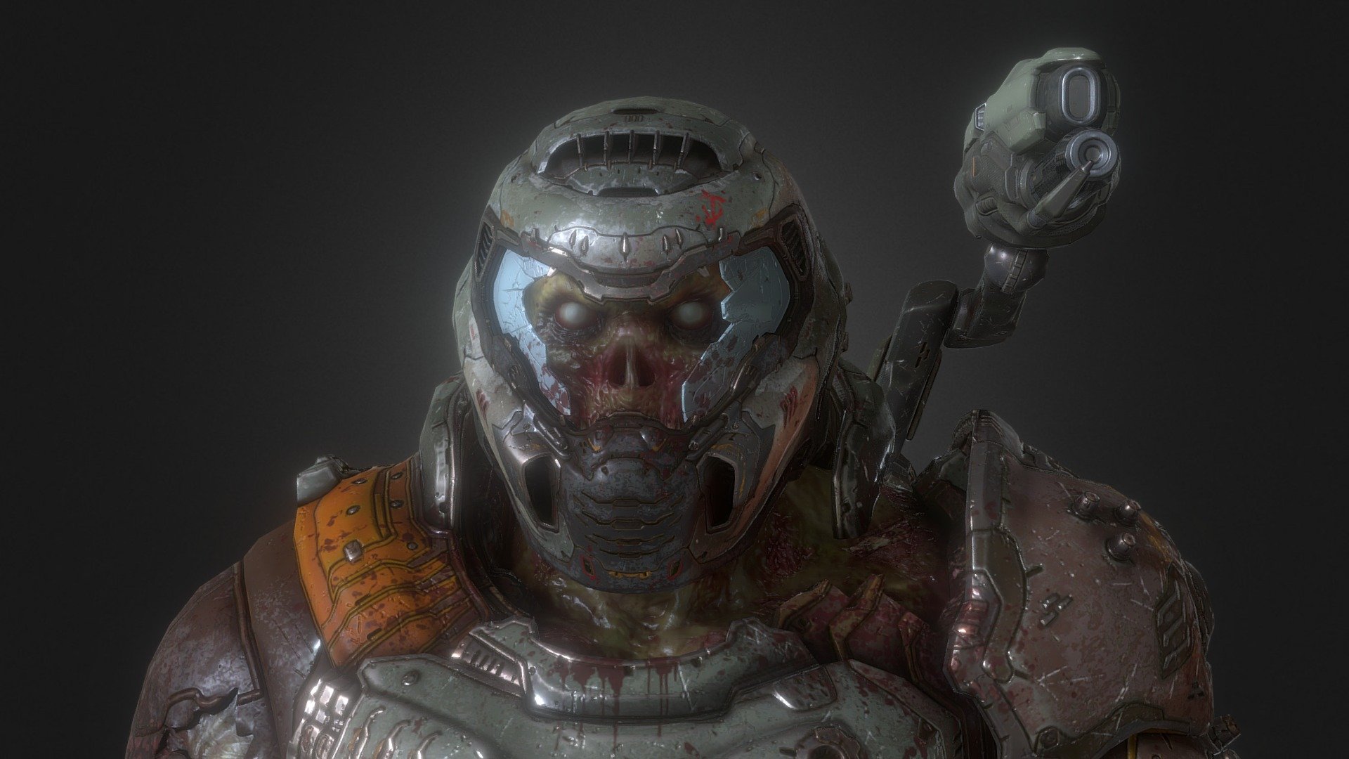 DOOM eternal Zombie Slayer - Download Free 3D model by DJ_Nugget ...
