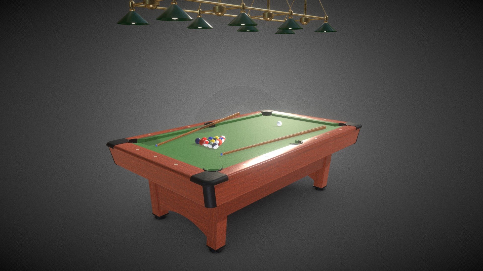 Pool table - Buy Royalty Free 3D model by alixor22 [b94d17b ...
