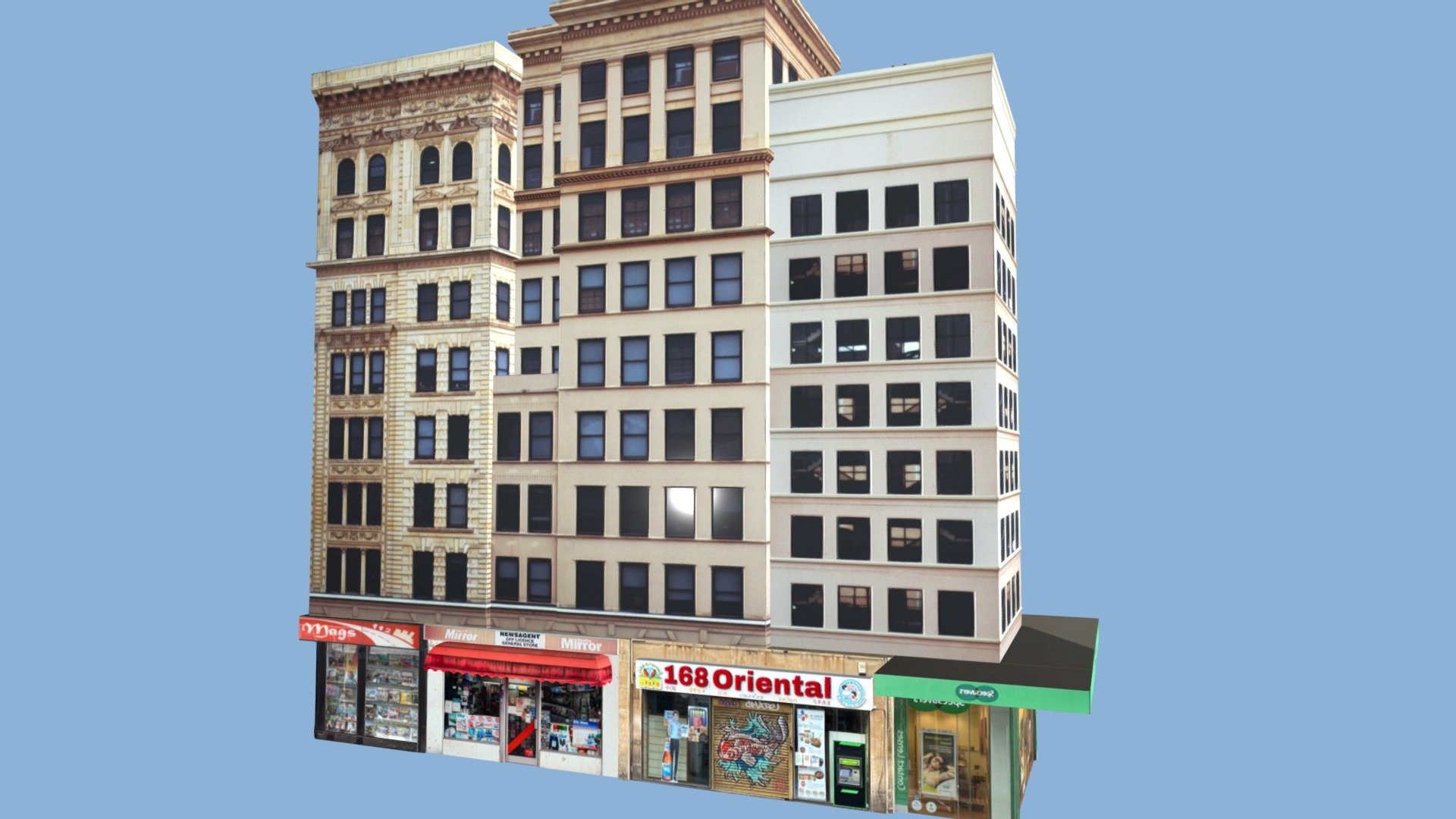 City Block - 3D model by alexantropov1986 [b9518aa] - Sketchfab