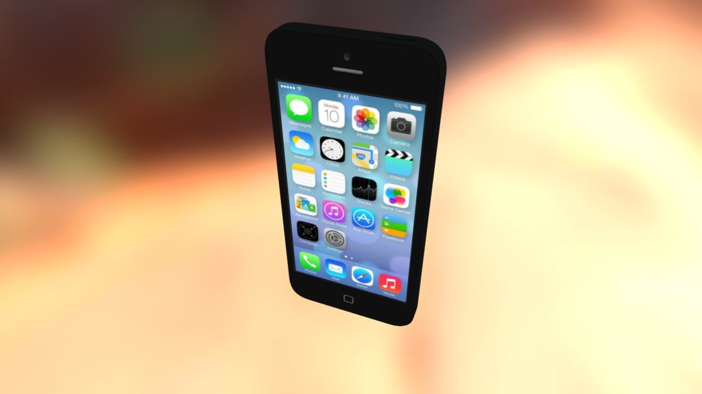 iPhone 5 - Download Free 3D model by Daniel G (@soccerscience111 ...