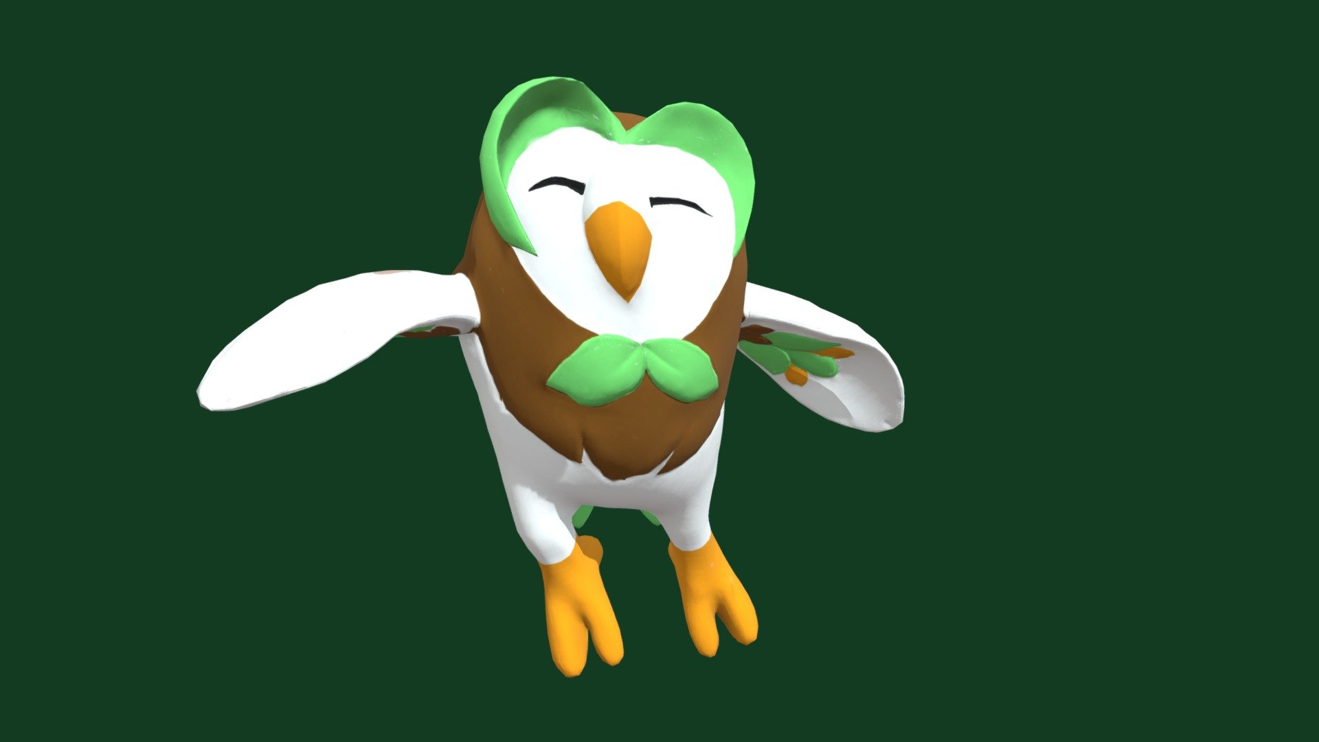 Dartrix Pokemon - 3D model by bzukow [b953585] - Sketchfab