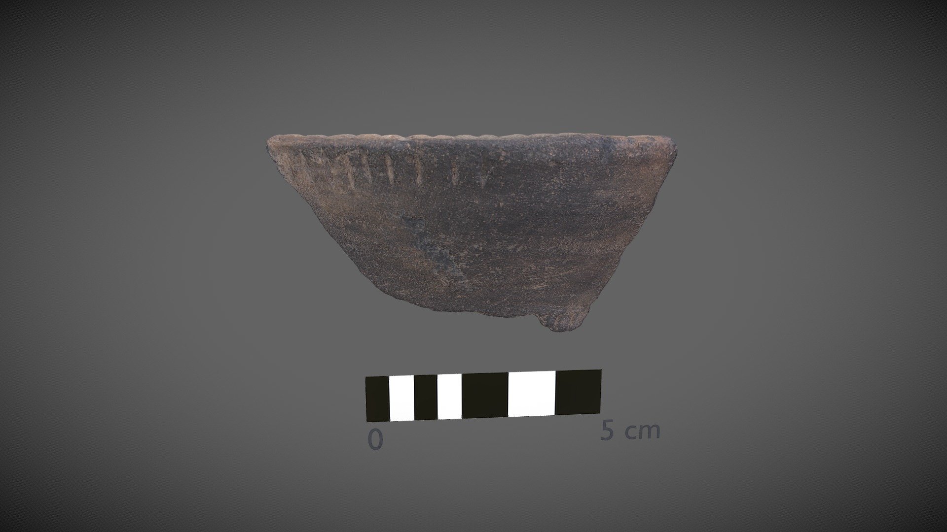 Decorated fragment of neolithic (TRB) pottery - 3D model by Piotr ...