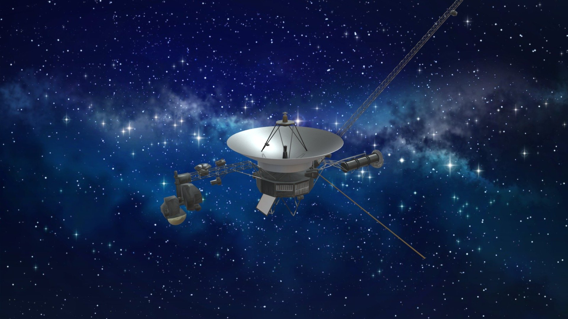 NASA Voyager 1 Space Probe - Download Free 3D model by Space Explorers ...
