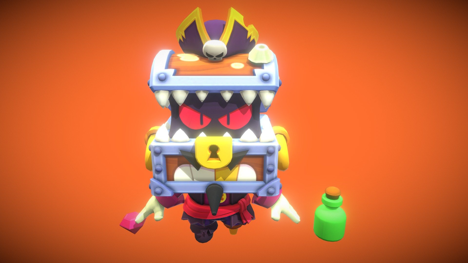 Sunken Chest Griff T Pose Brawl Stars Download Free 3d Model By Shertiku B9586e6 Sketchfab
